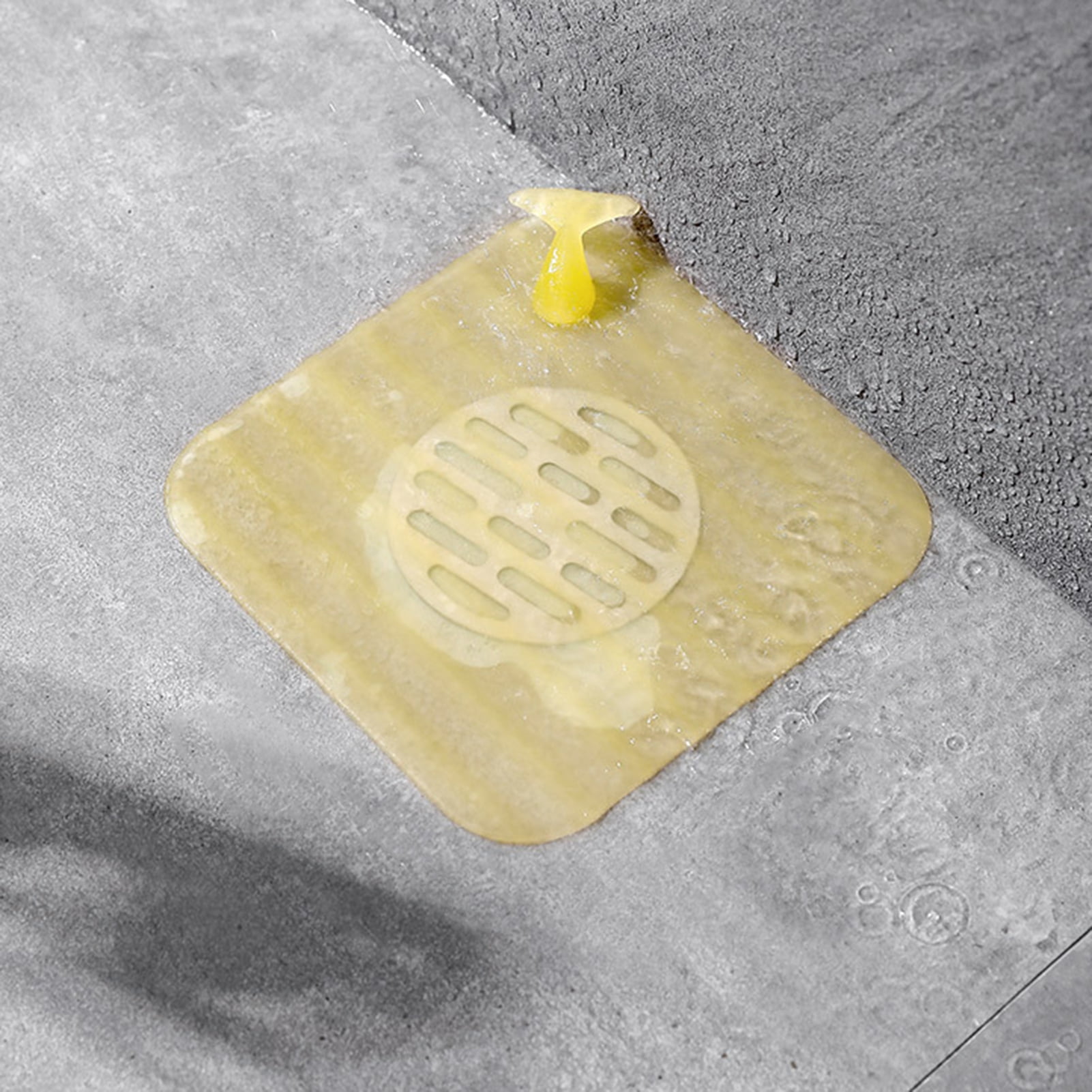 Naierhg Shower Drain Cover with Whale Tail Handle Soft Rubber Floor ...
