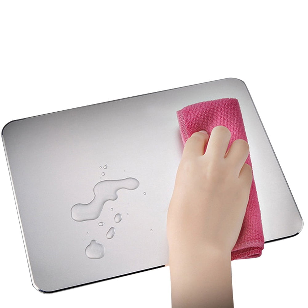 Naierhg Slim Sleek Anti-Slip Aluminum Alloy Computer Gaming Mouse Pad ...