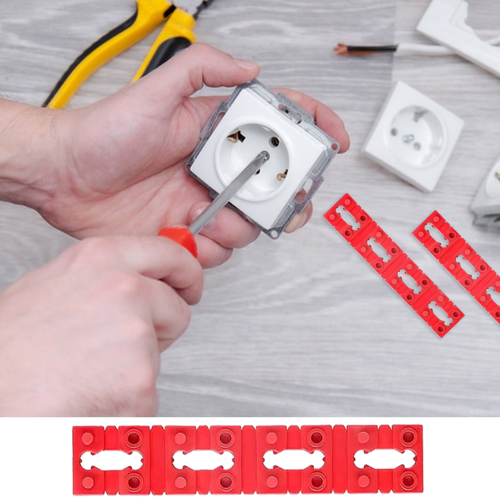 Naierhg Socket Spacer Plug Stabilizer 96pcs Electrical Receptacle Box ...