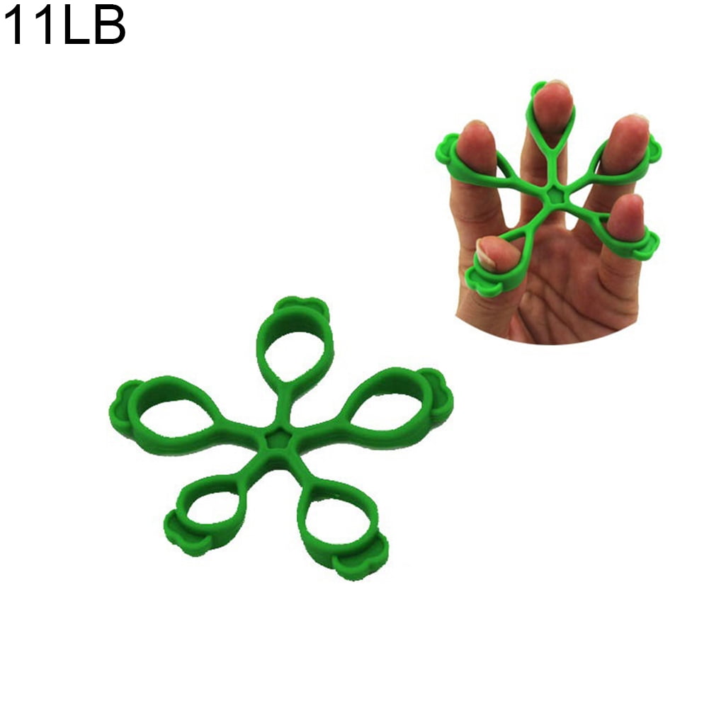 Naierhg Soft Silicone Hand Exerciser Grip Strength Strengthener Finger ...