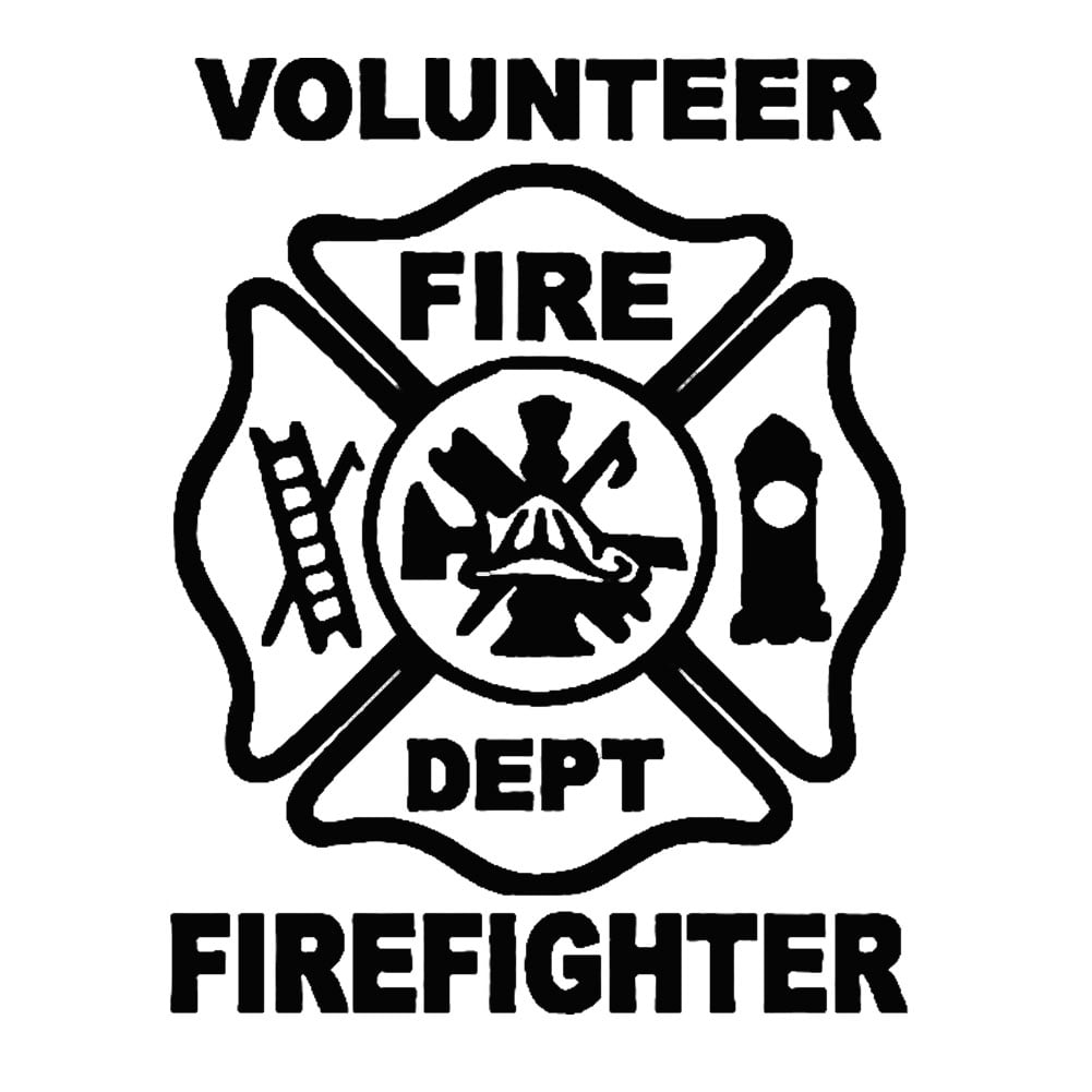 Naierhg Volunteer Firefighter Car Vehicle Body Window Reflective Decals ...