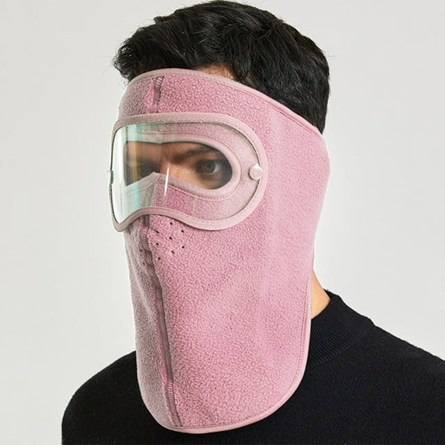 Naierhg Winter Fleece Masque with Detachable Anti-fog Goggle Warm Full ...