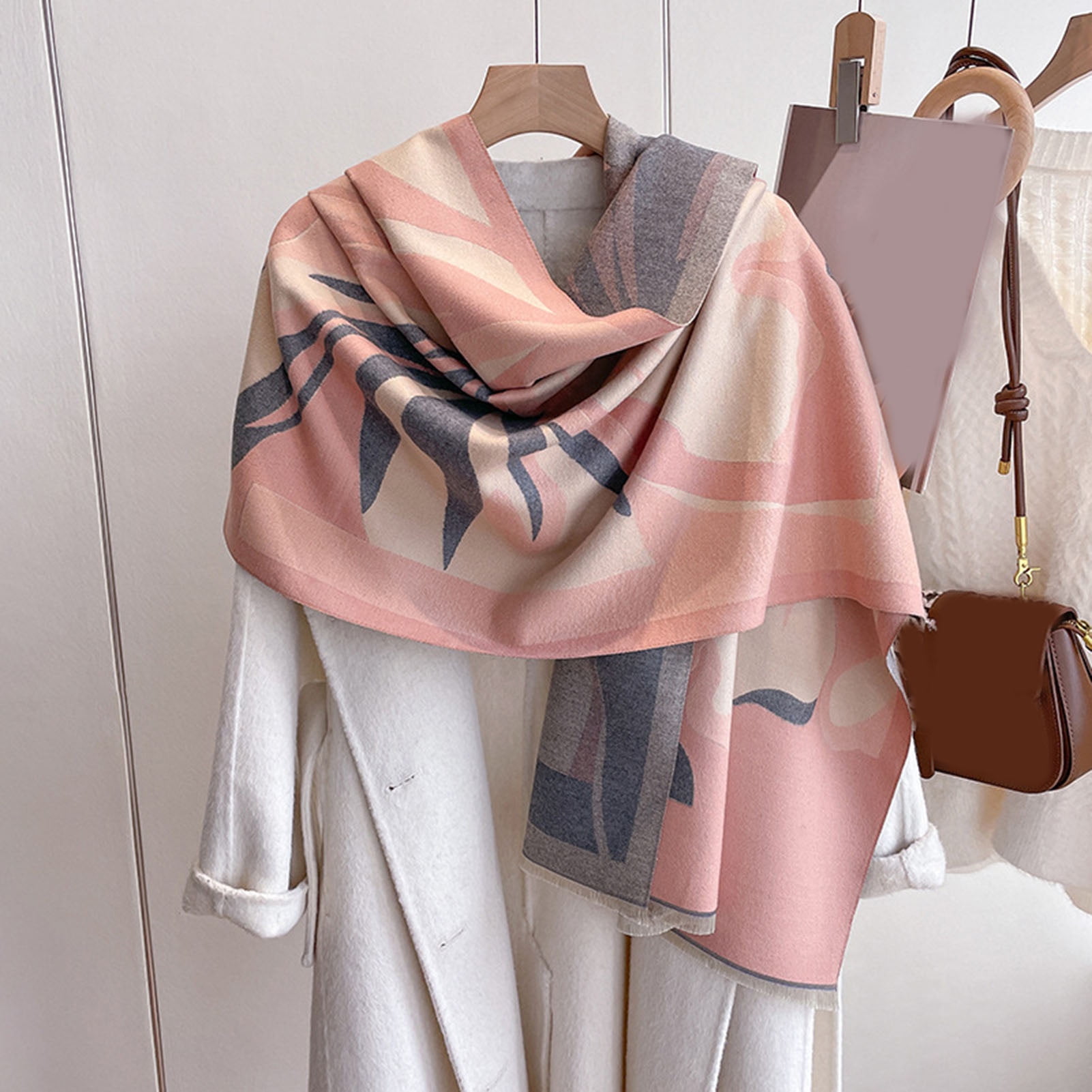 Naierhg Winter Scarf Women Winter Scarf Thermal Windproof Wide Long ...