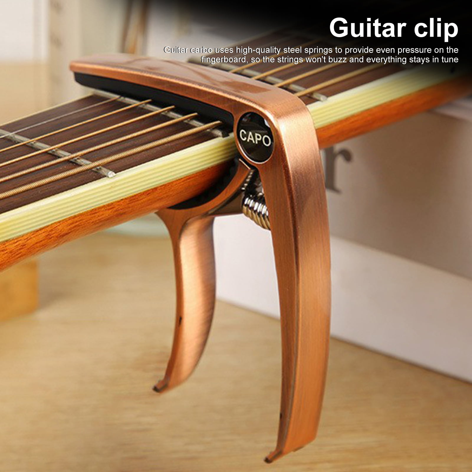 Naierhg Zinc Alloy Guitar Capo Heavy Duty Universal Ukulele Acoustic ...