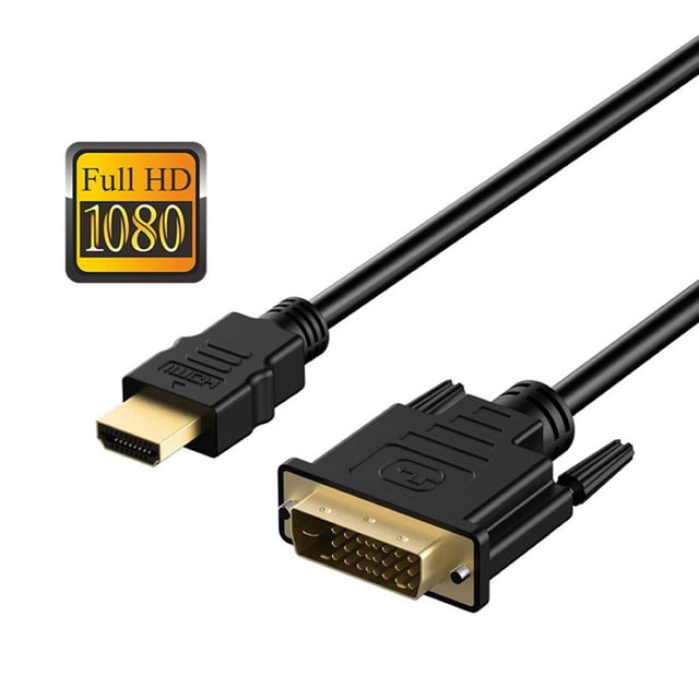 Naierhg -compatible to DVI Cable Adapter 24+1 Pin Male 1080P Converter ...