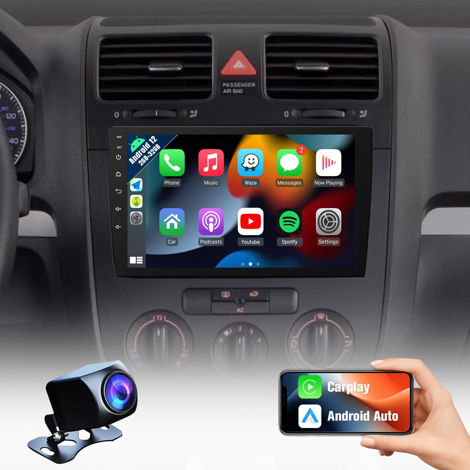 Naifay Android Car Radio for VW Golf 5 6 Passat Jetta Tiguan Touran ...