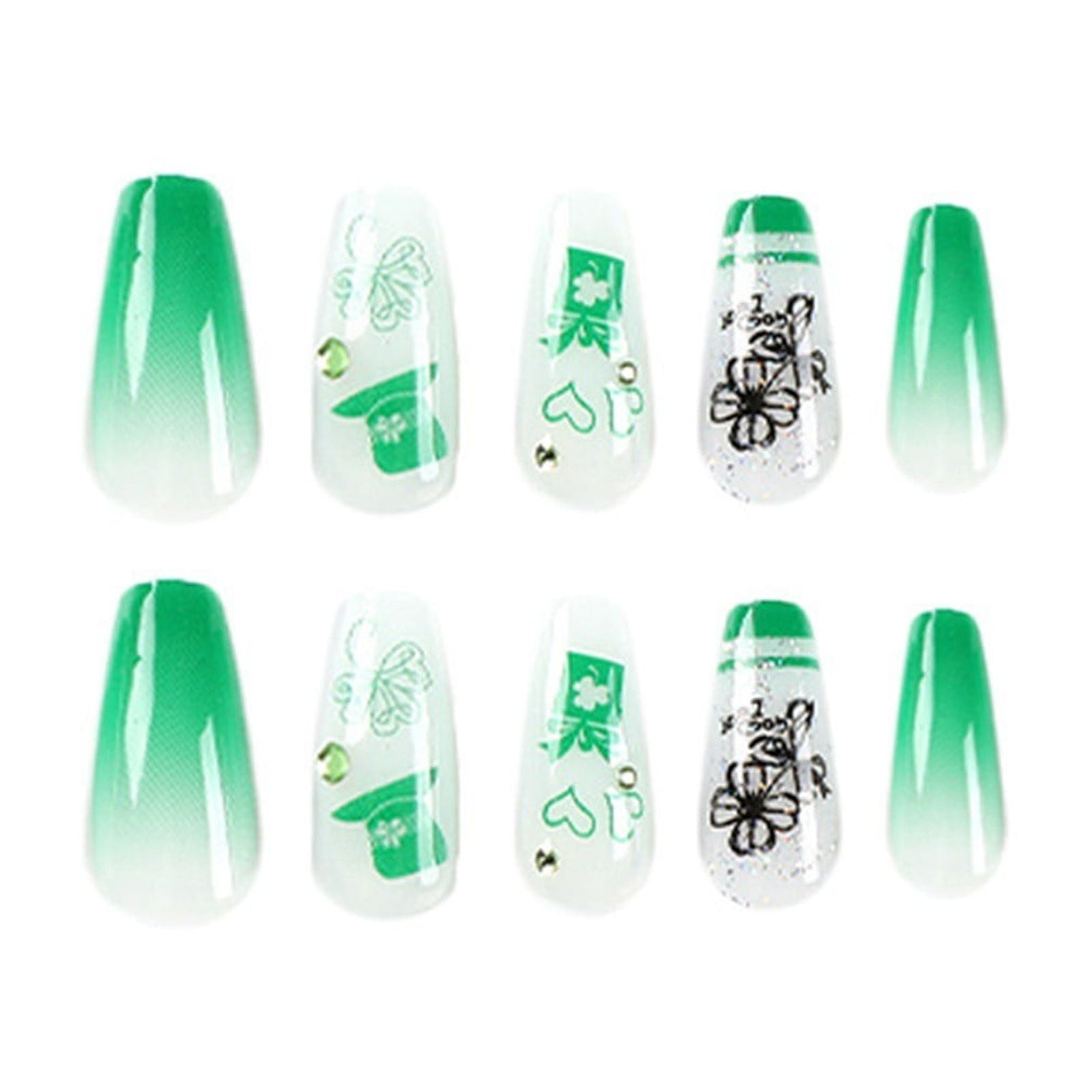 Nail Acrylic Coffin Tips Nails False Tips Clear Coffin Nails C Curve ...