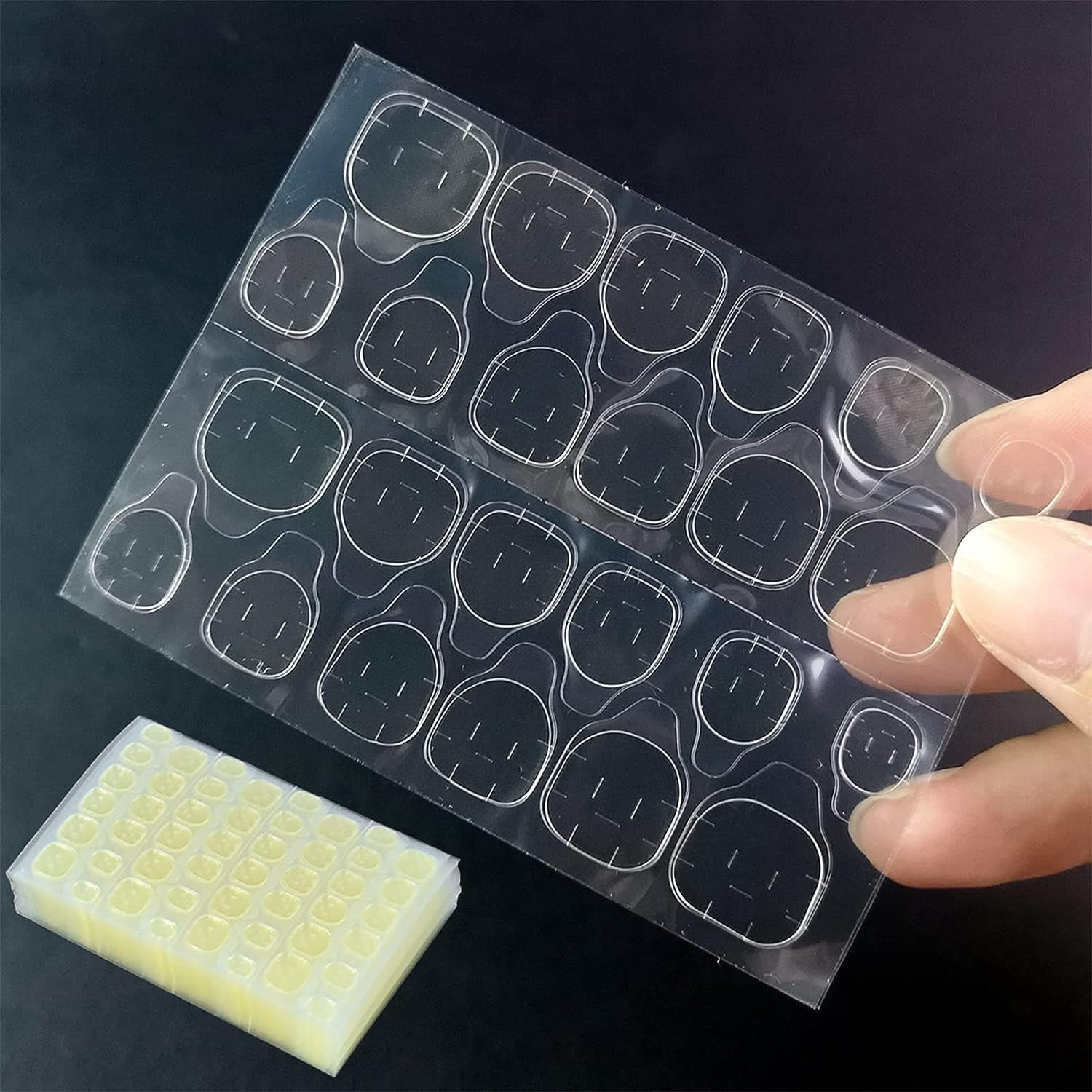 Nail Adhesive Tabs, Double Sided False Nails Stickers, 240 Pcs Double ...
