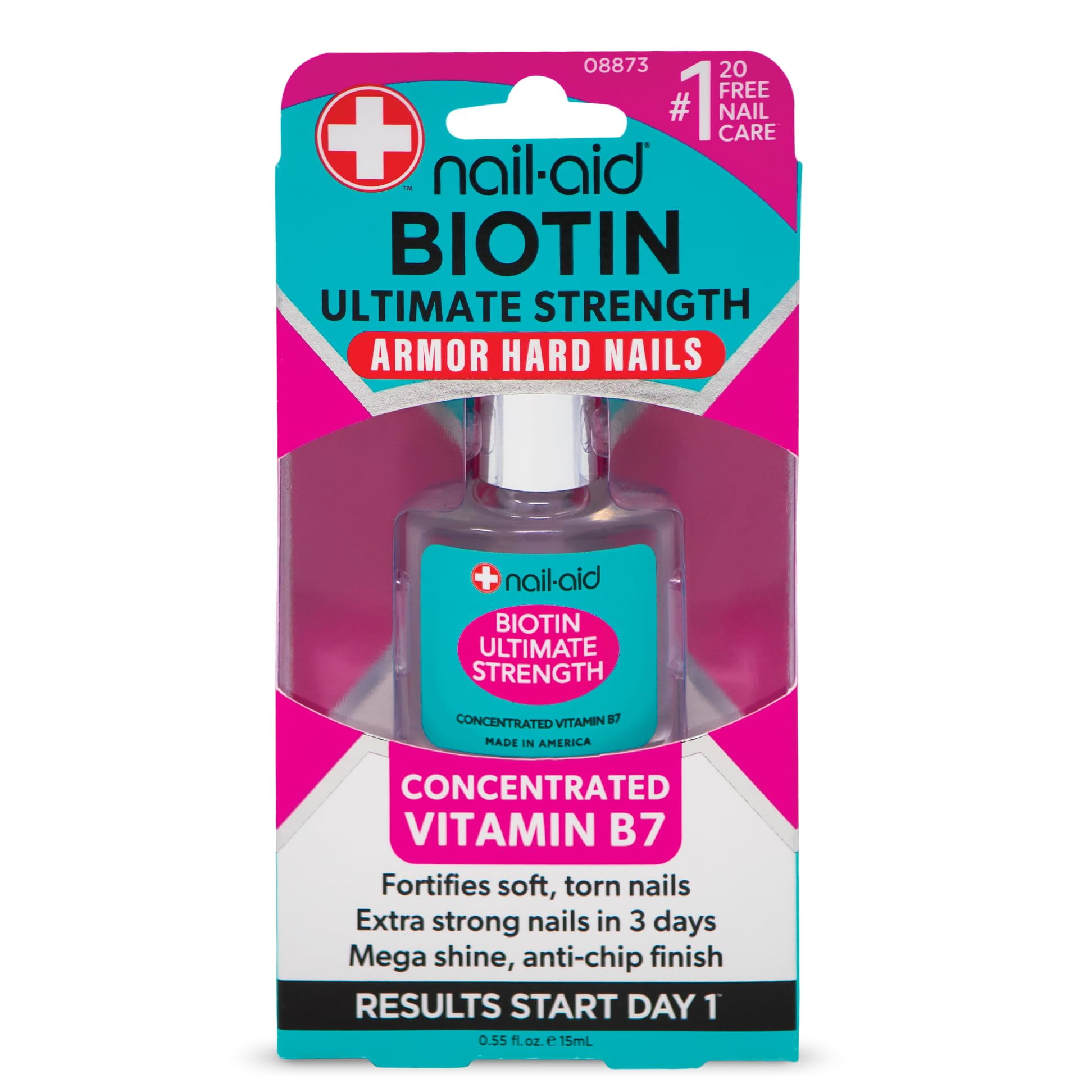 Nail-Aid 2PCs of BIOTIN BCF26 ULTIMATE STRENGTH, Clear - Walmart.com