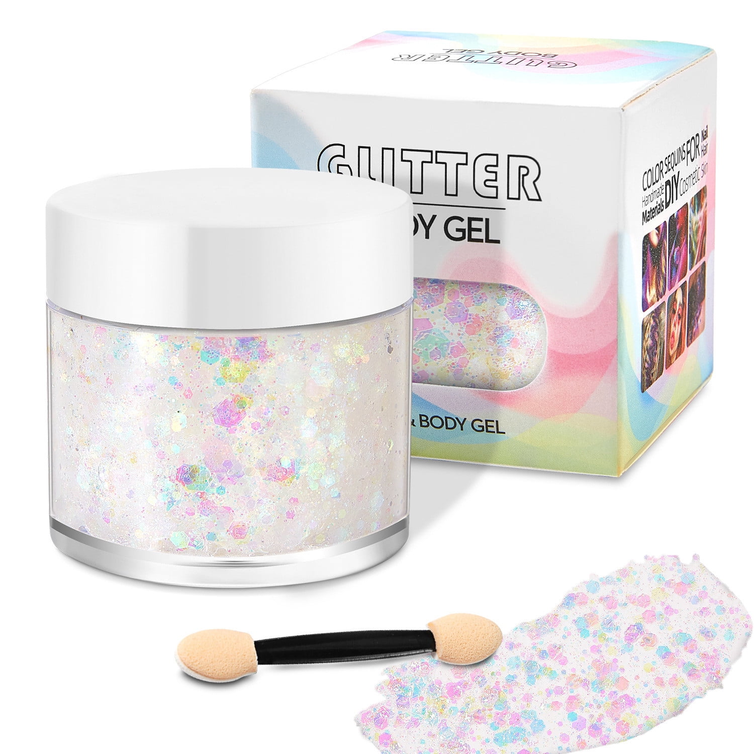 Nail Art Carnival Glitter Gel Sequin Gel Hair Body Face Stage Makeup ...