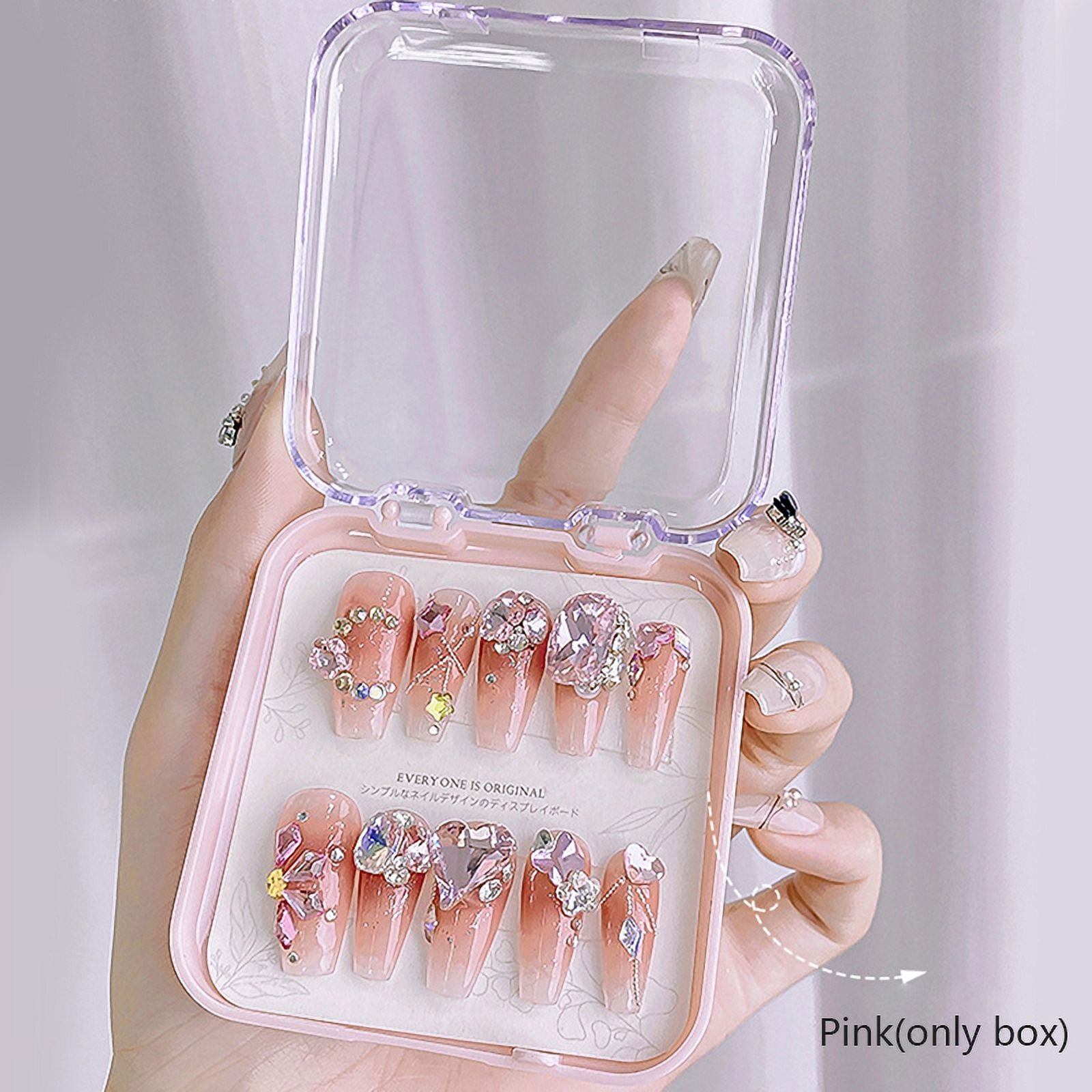 Nail Art Container Box Portable Plastic Organizar Box Storage Box ...