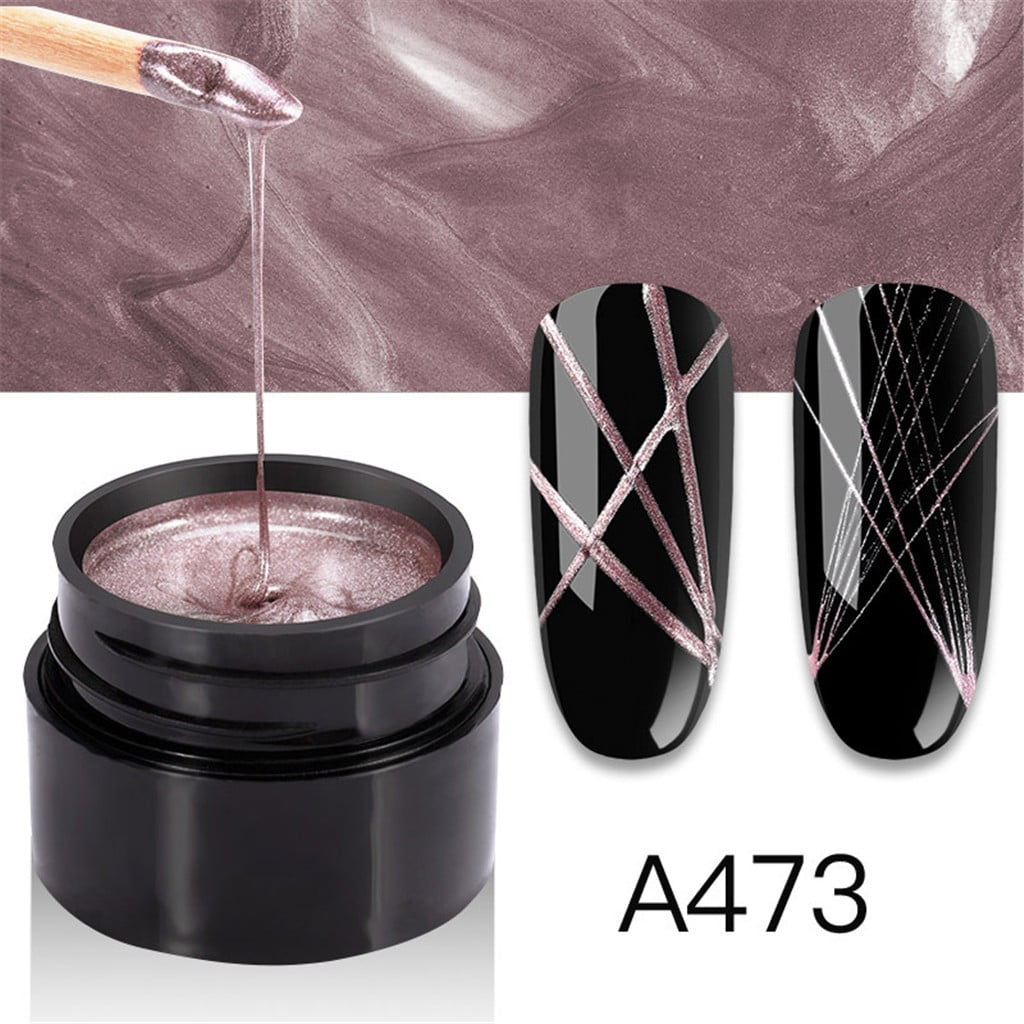 Nail Art Gel, Acrylic Painting Set, 5ml Bottle, Wire Applicator ...