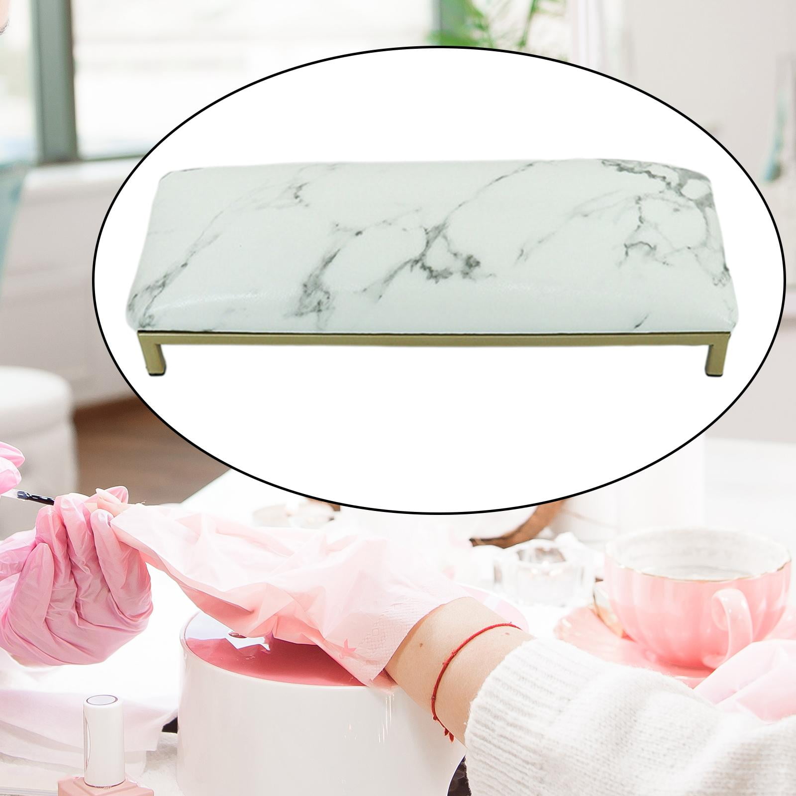 Nail Art Hand Pillow Nail Table Mat Metal Manicure Hand Rest Cushion ...