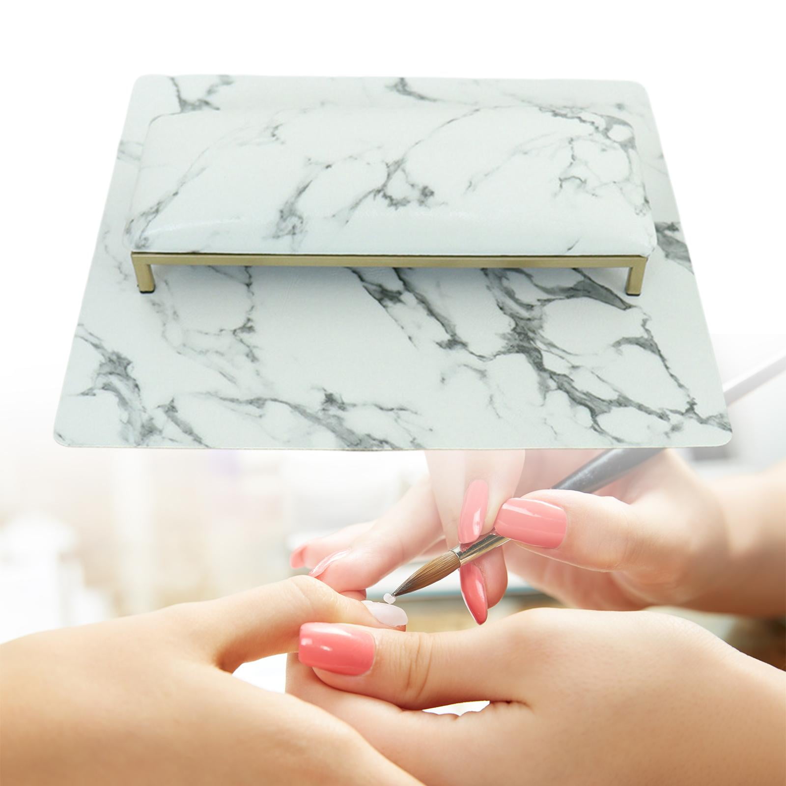 Nail Art Hand Pillow Nail Table Mat Metal Manicure Hand Rest Cushion ...