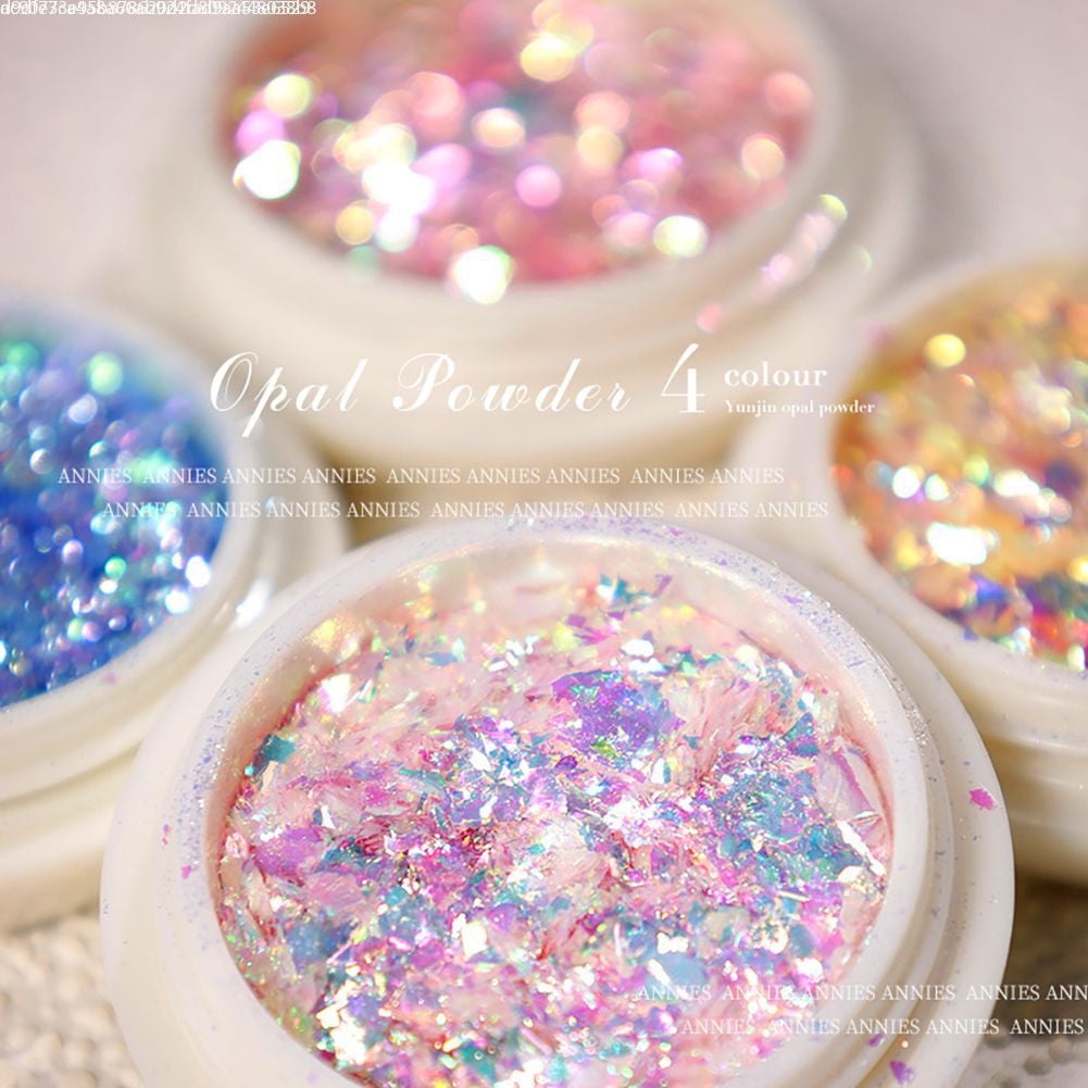 Nail Art Opal Powder Polarized Dream Colorful Edelweiss Brocade Powder ...