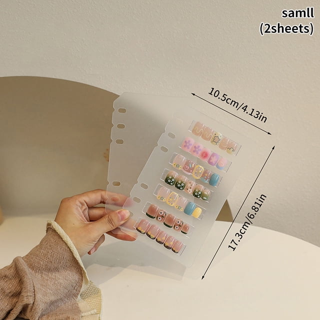 Nail Art Piece Storage Book Large Capacity Exhibition Photo Album Card ...
