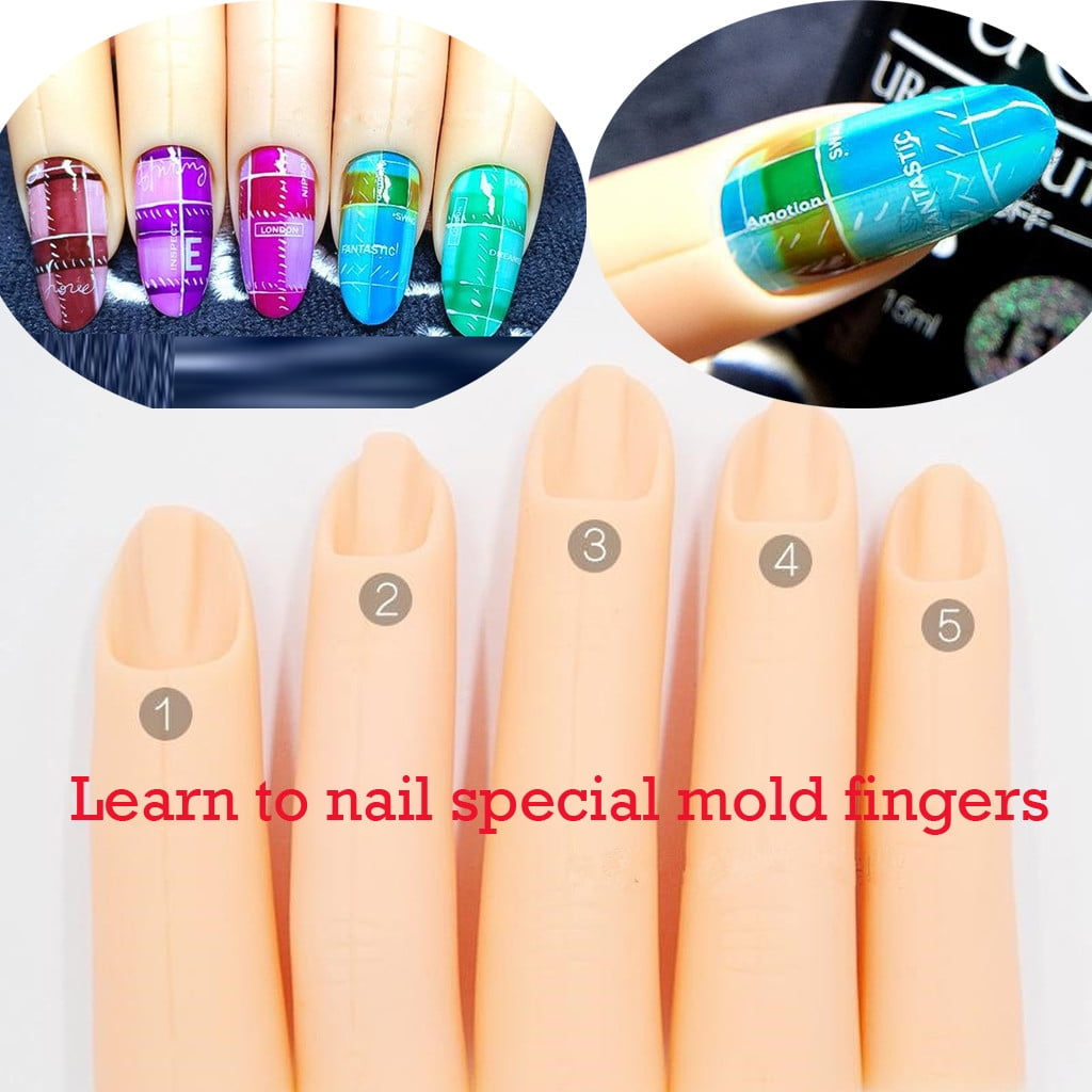 Nail Art,Practice Finger Practice Model For Hand Manicure Nail Art ...