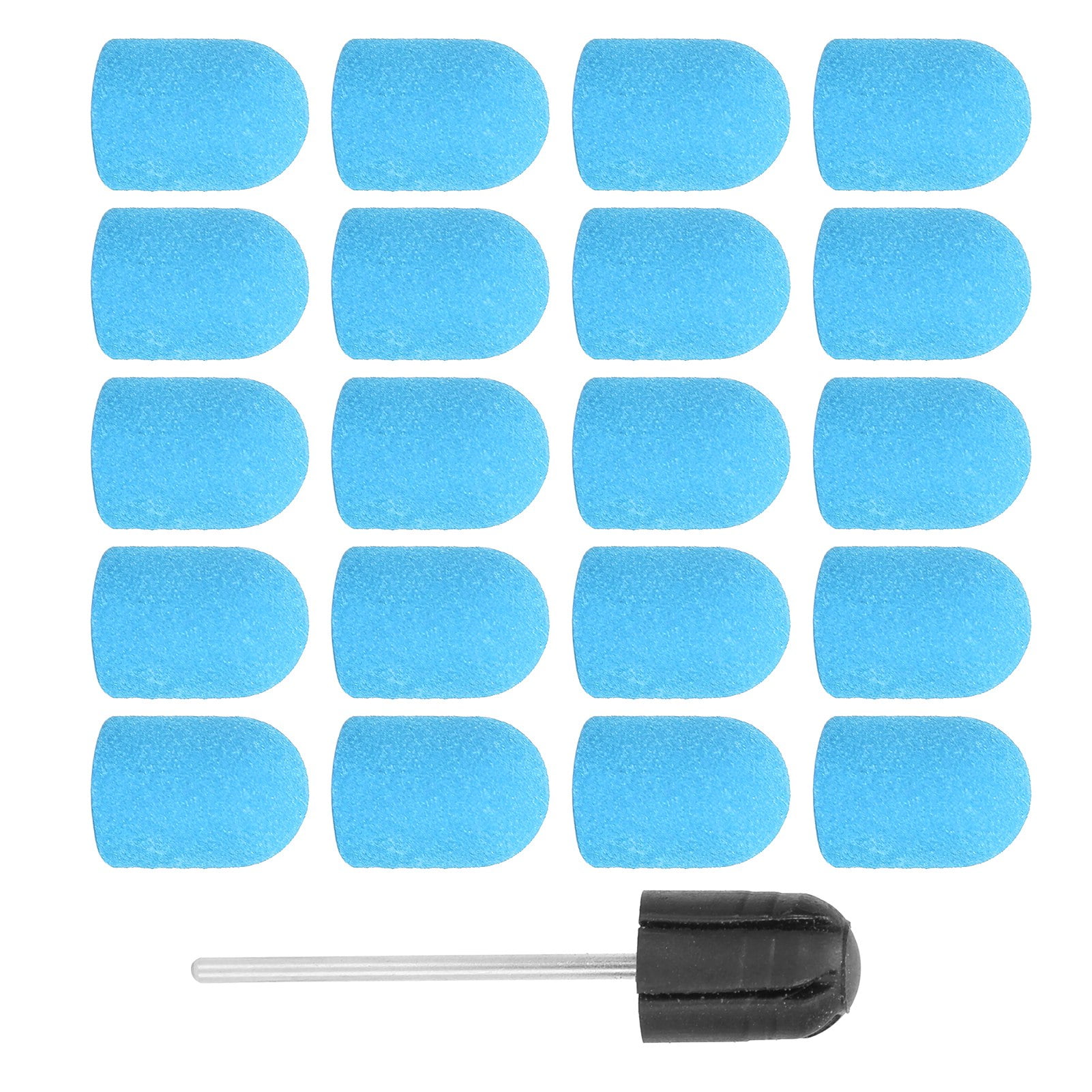 Nail Art Sanding Cap Set for Nail Drill (10 x 15mm) - Blue - Walmart.com