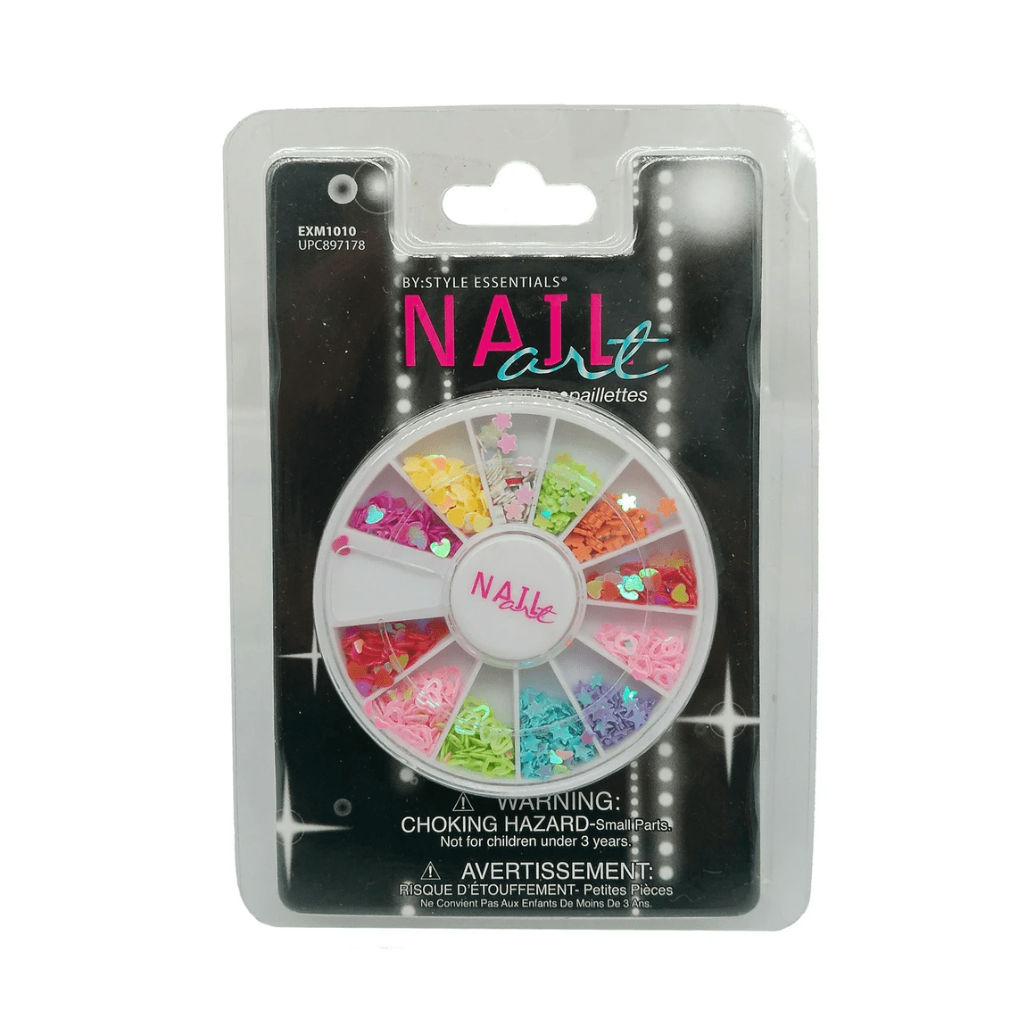 Nail Art Sequins Set, Vibrant Glitter Shapes, Colors for Creative ...