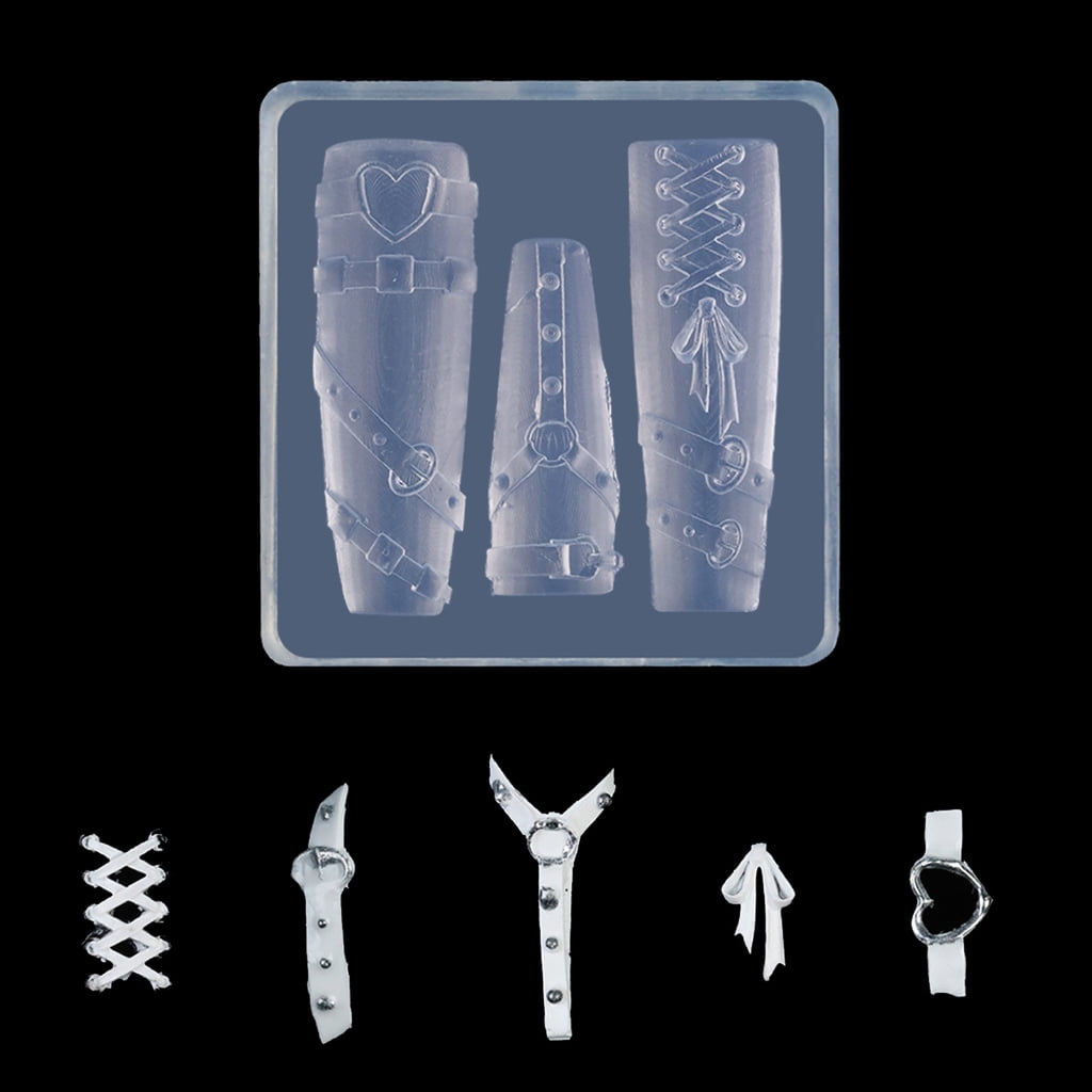 Nail Art Silicone Mold 3D Nail Art Carving Mold Templates for Precise ...