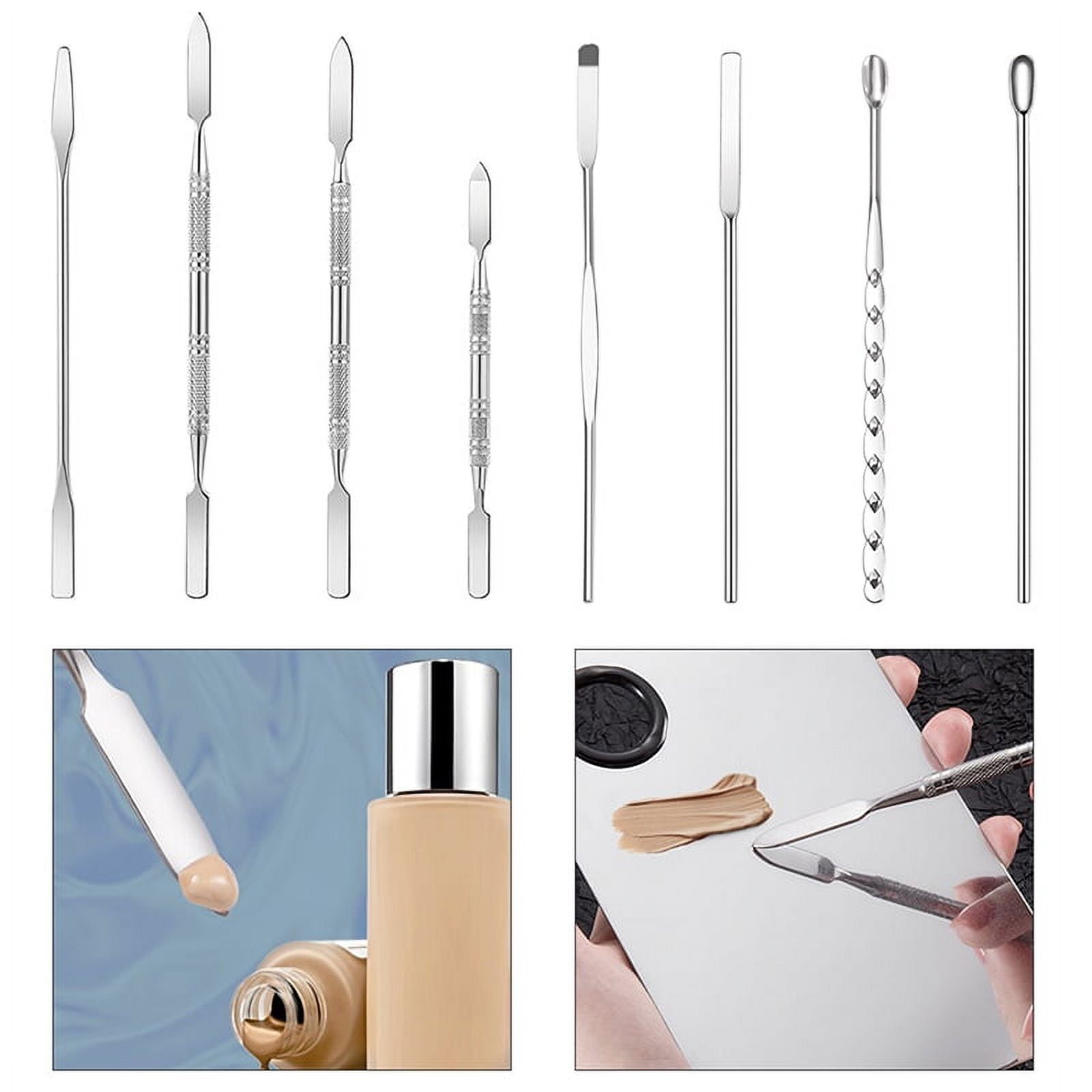 Nail Art Stirring Rod Gel Acrylic BB cream Mixing Stick Steel Spoon ...