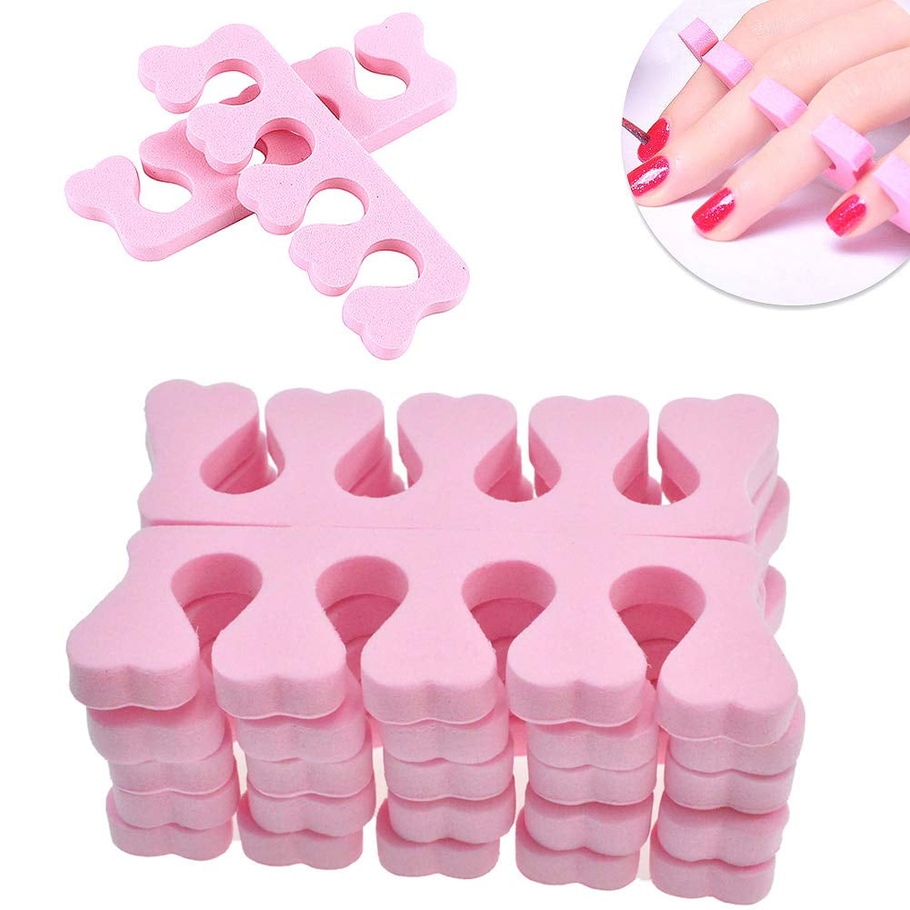 Nail Art Tools Foam Sponge Toe Splitter Finger Separator Set of 20 ...