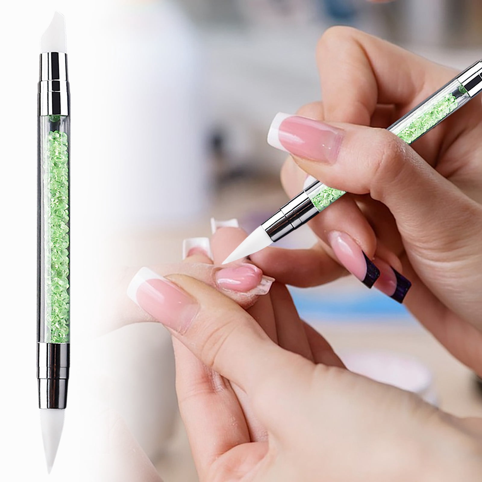 Nail Beautifying Tool Silicone Nail Brush, Gel Carving Brush Picker ...