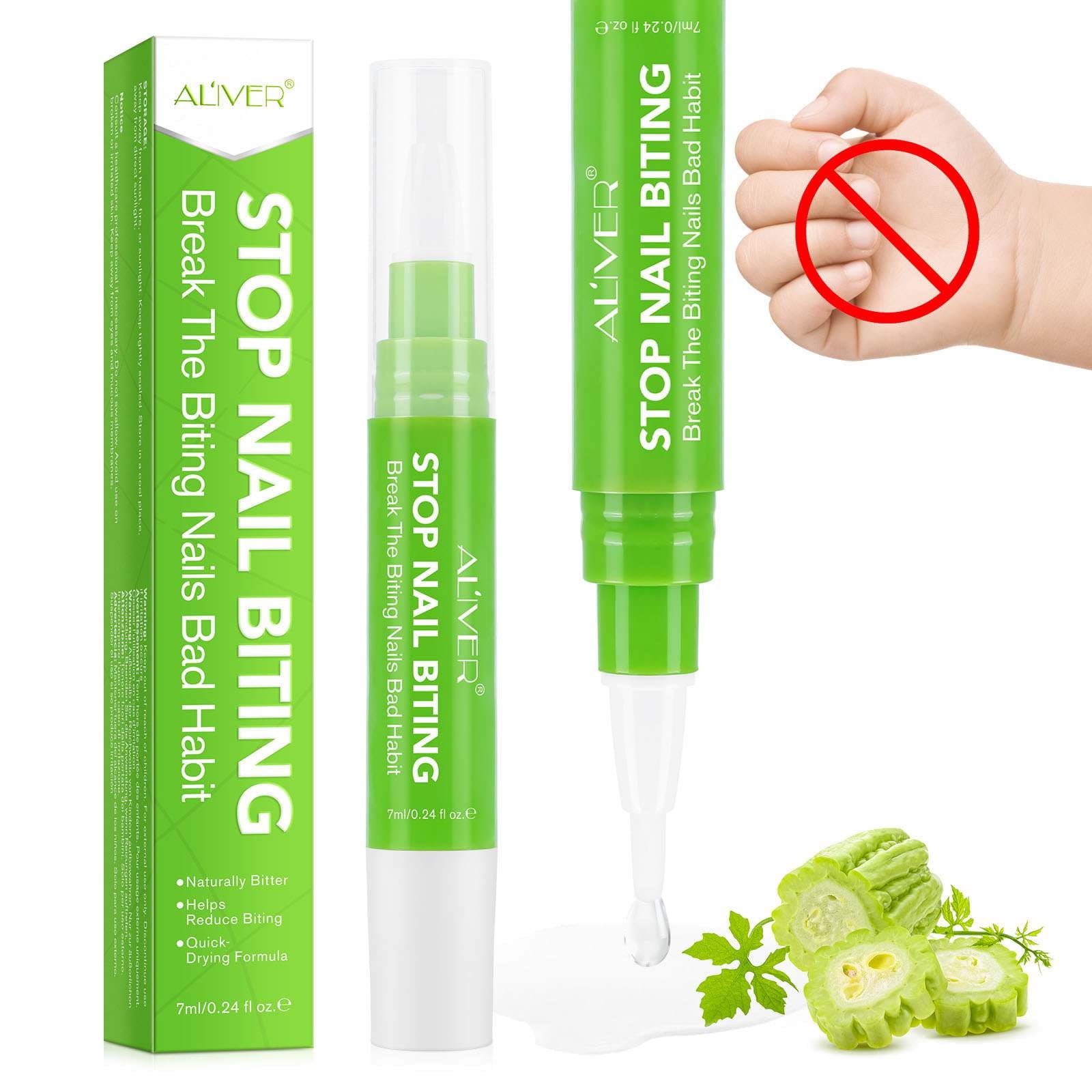 Nail Biting Prevention, Help Stop Nail Biting Habit,Bitter Nail Polish ...
