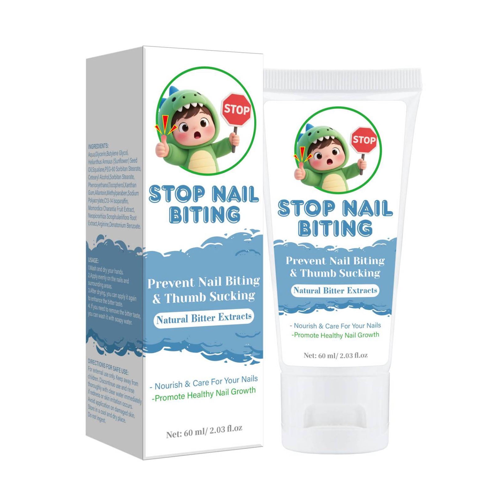 Nail Biting Prevention Natural Formula Kids Stop Thumb Nail Care ...
