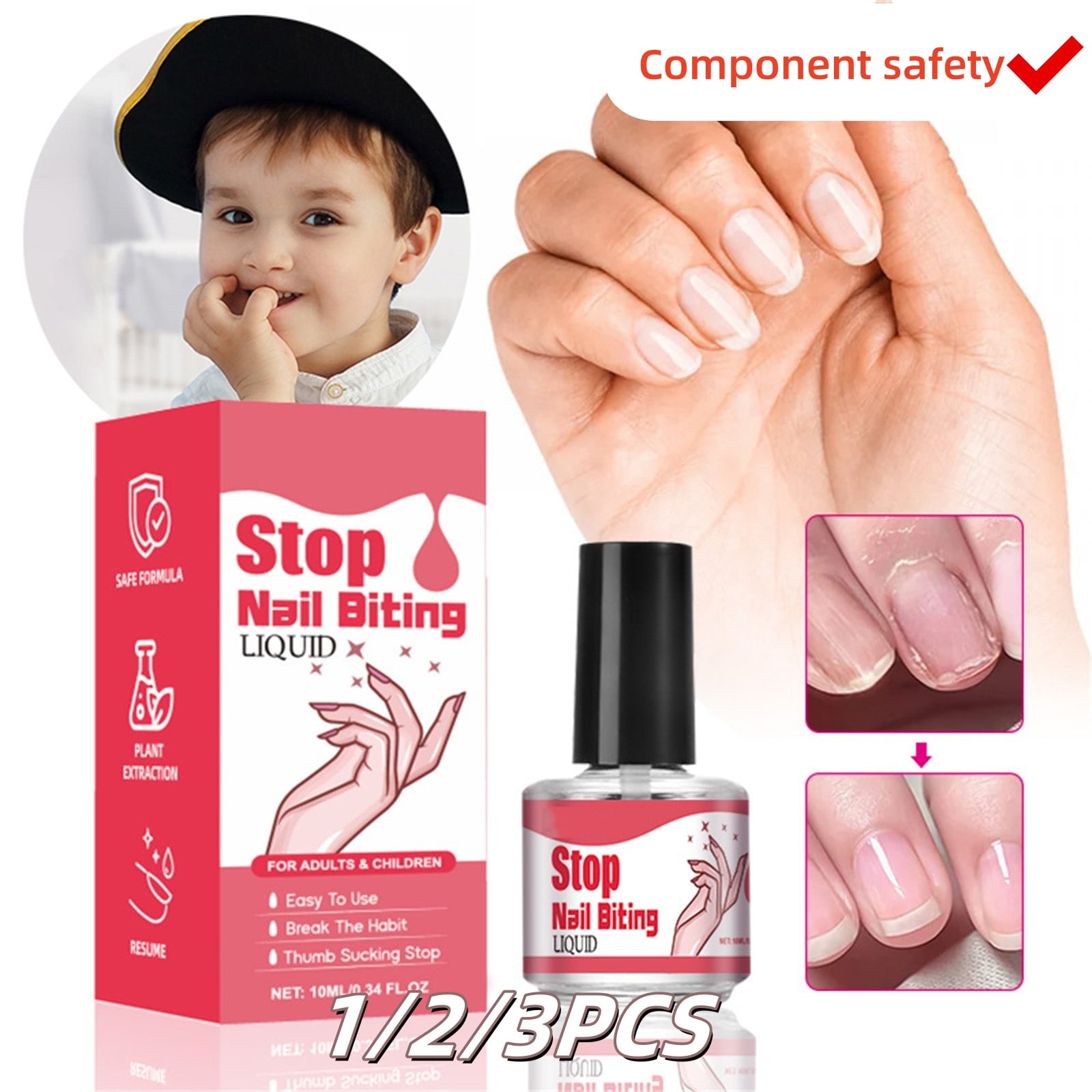 Nail Biting Treatment For Kids, Nail Biting Prevention, No Bite Nail ...