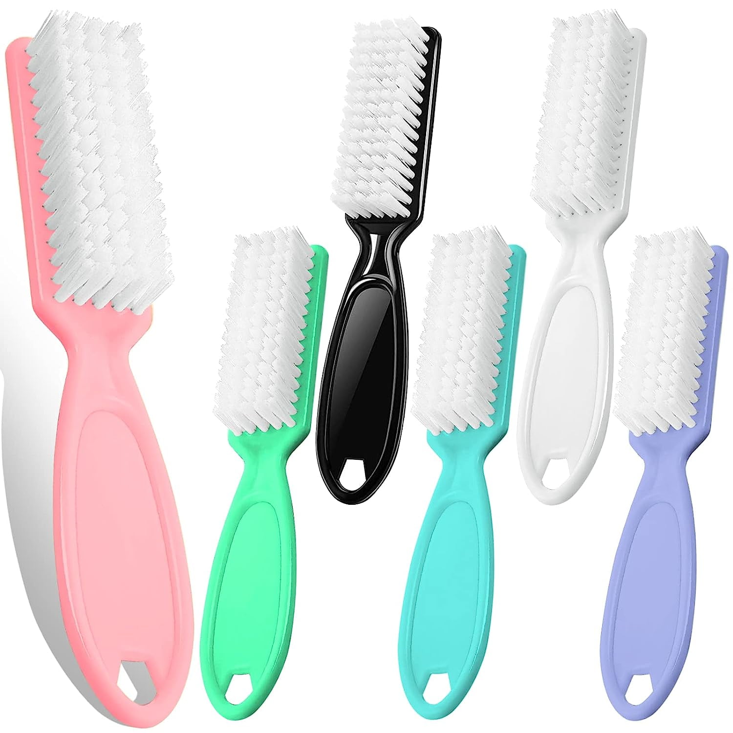 Guuyoo Nail Brush for Cleaning Fingernails, Plastic Bristle Scrubber ...