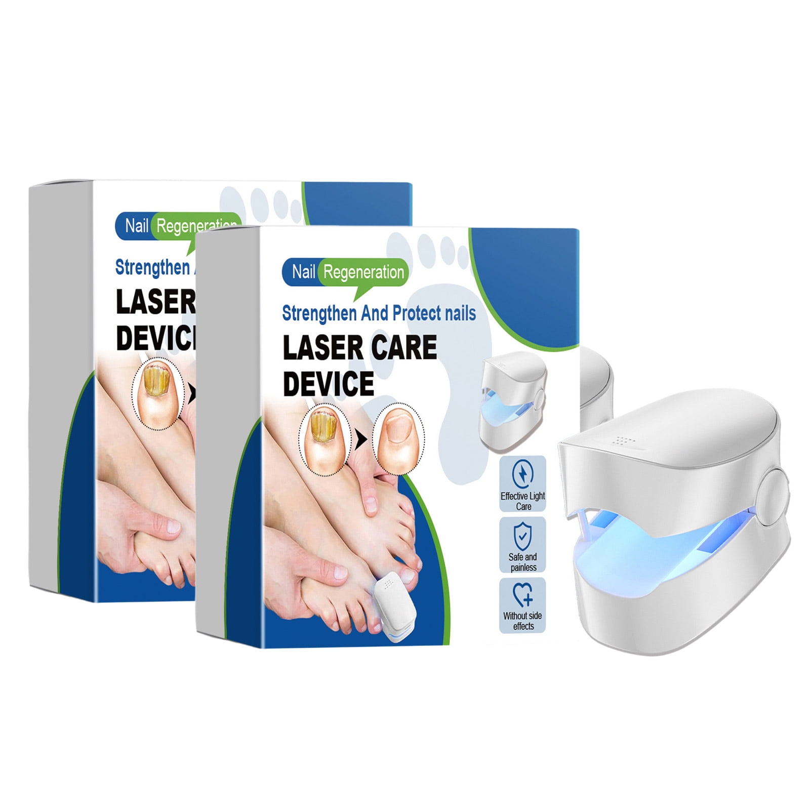 Nail Care Device Blue Light Therapy Gentle Hand Foot Nails Cleaning ...