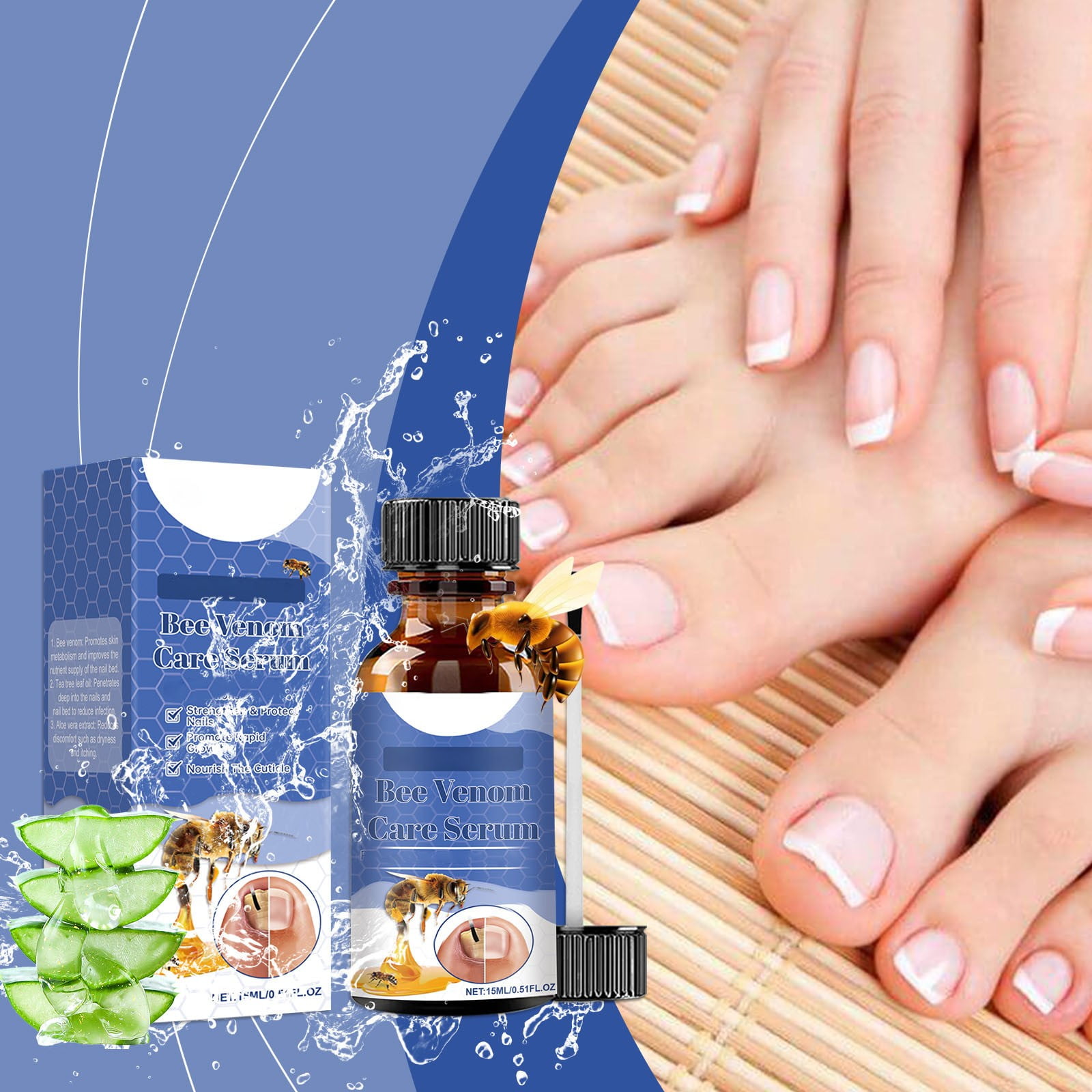 Nail Care Solution, 15ml, Hydrating & Strengthening, Hand & Foot, Nail ...