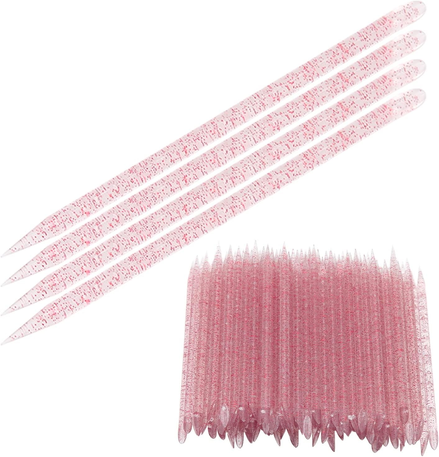 Nail Care Sticks, Double End 100pcs Disposable Nail Plastic for Nail ...