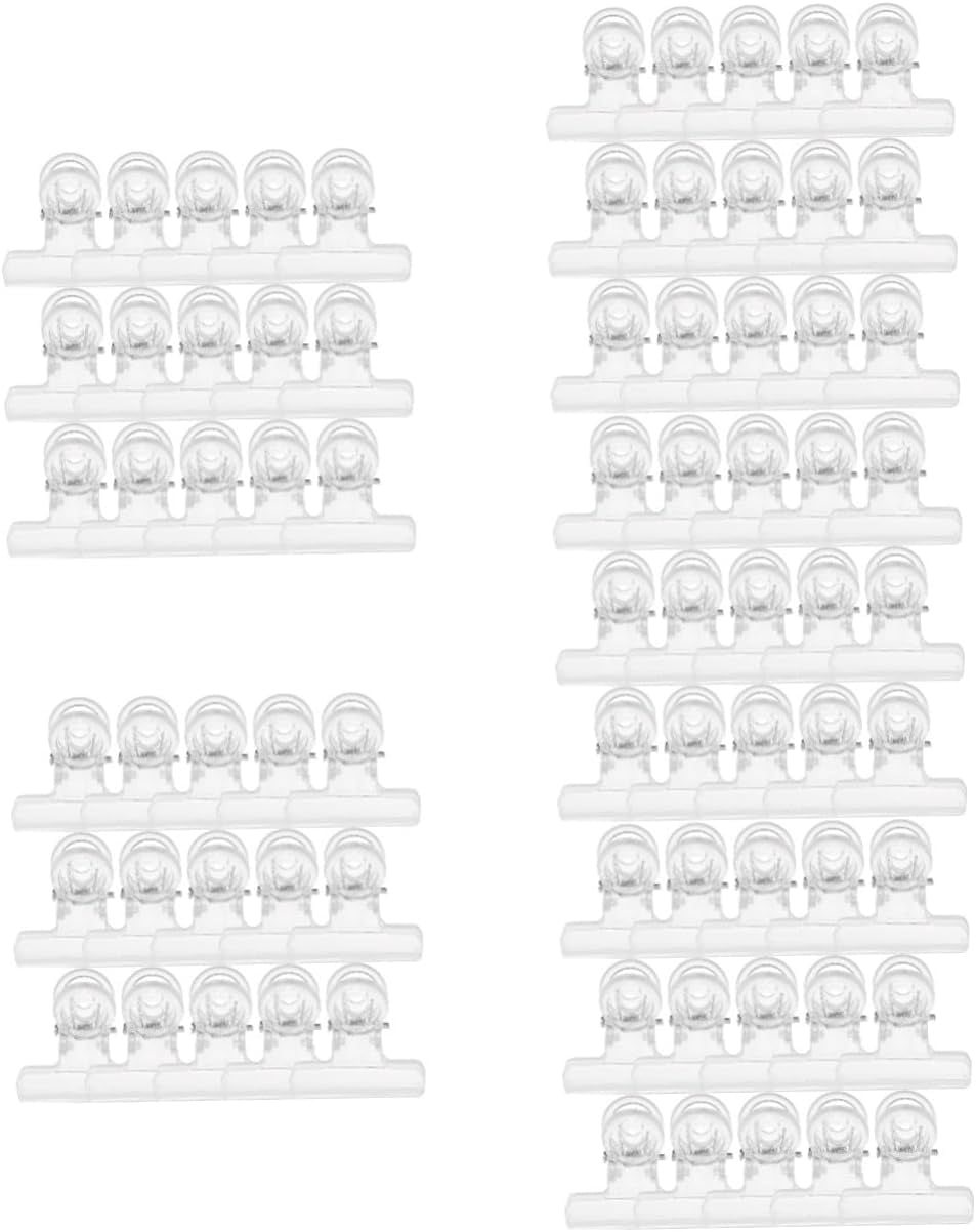 Nail Clamps 150 pcs Pinching Transparent Girl Nail Mold Clear Plastic ...