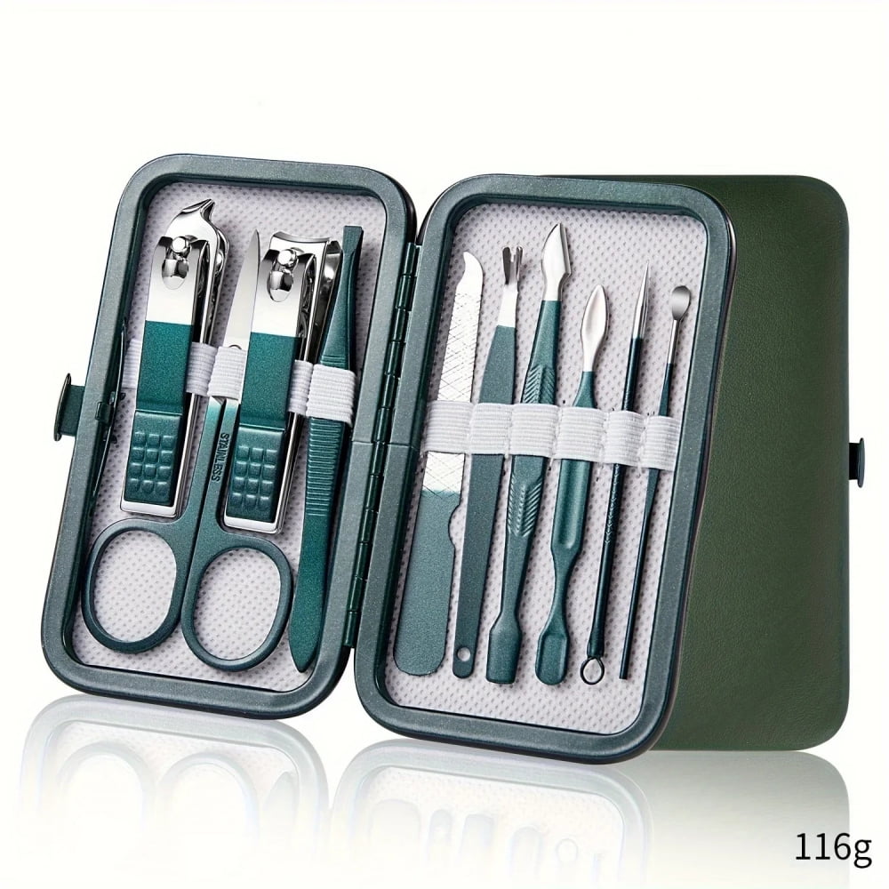 Nail Clipper 18 Pieces Nail Tools Manicure & Pedicure Set with Leather ...