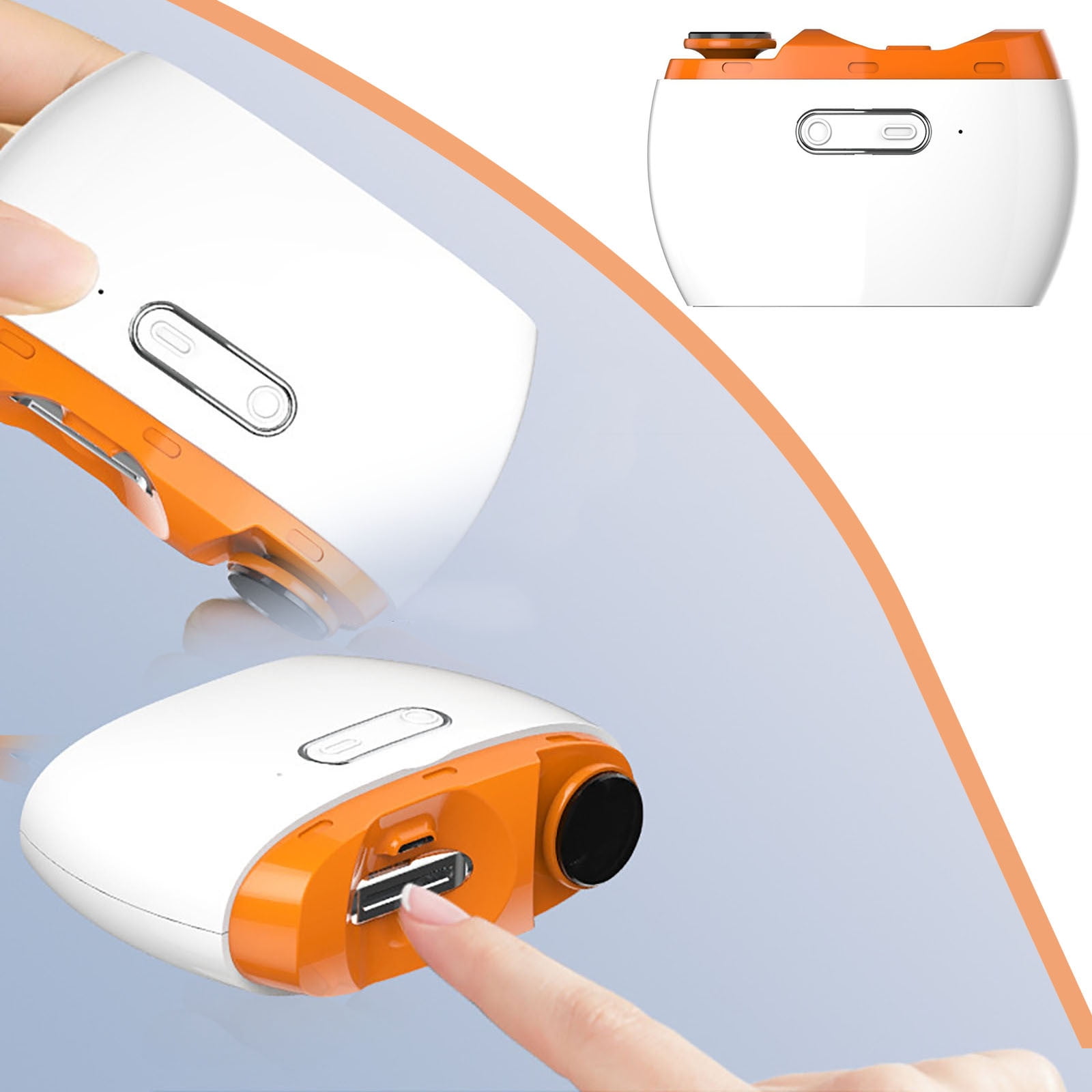 Nail Clipper Automatic Cutting Filing with Storage for Nail Debris 3 ...