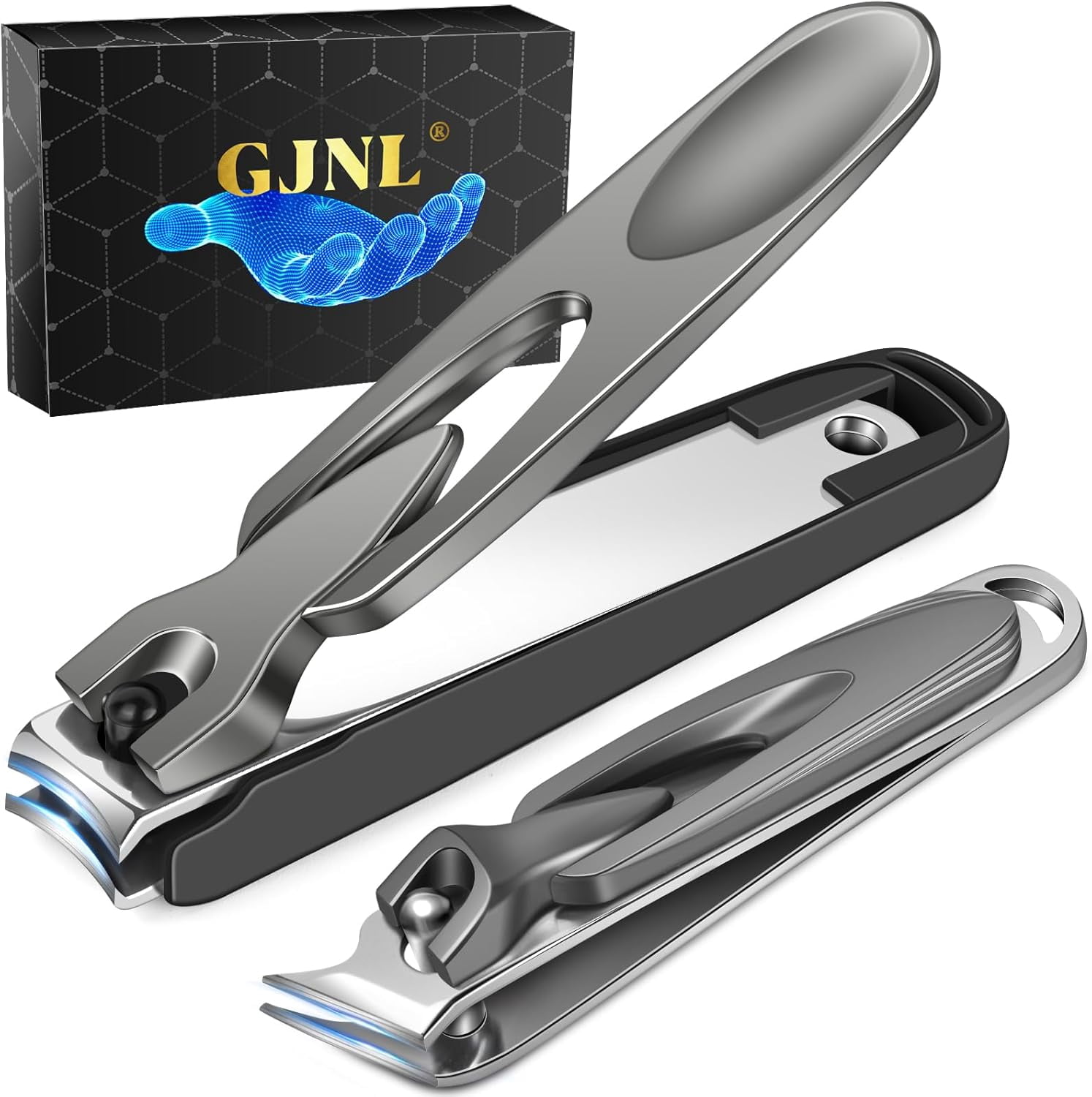 Nail Clipper with Catcher & Slant Curved Blade Nail Clipper - Upgrade ...