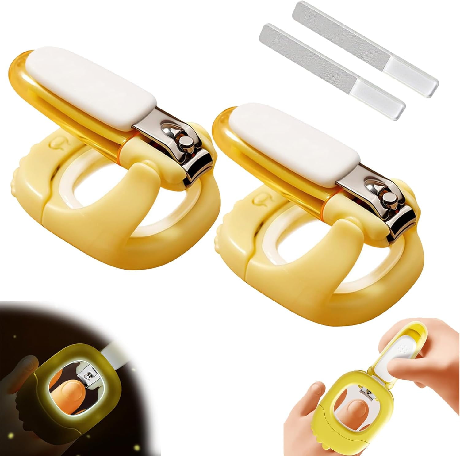 Nail Clipper with Magnifying Glass, 3-in-1 Nail Clipper, Nail Clippers ...