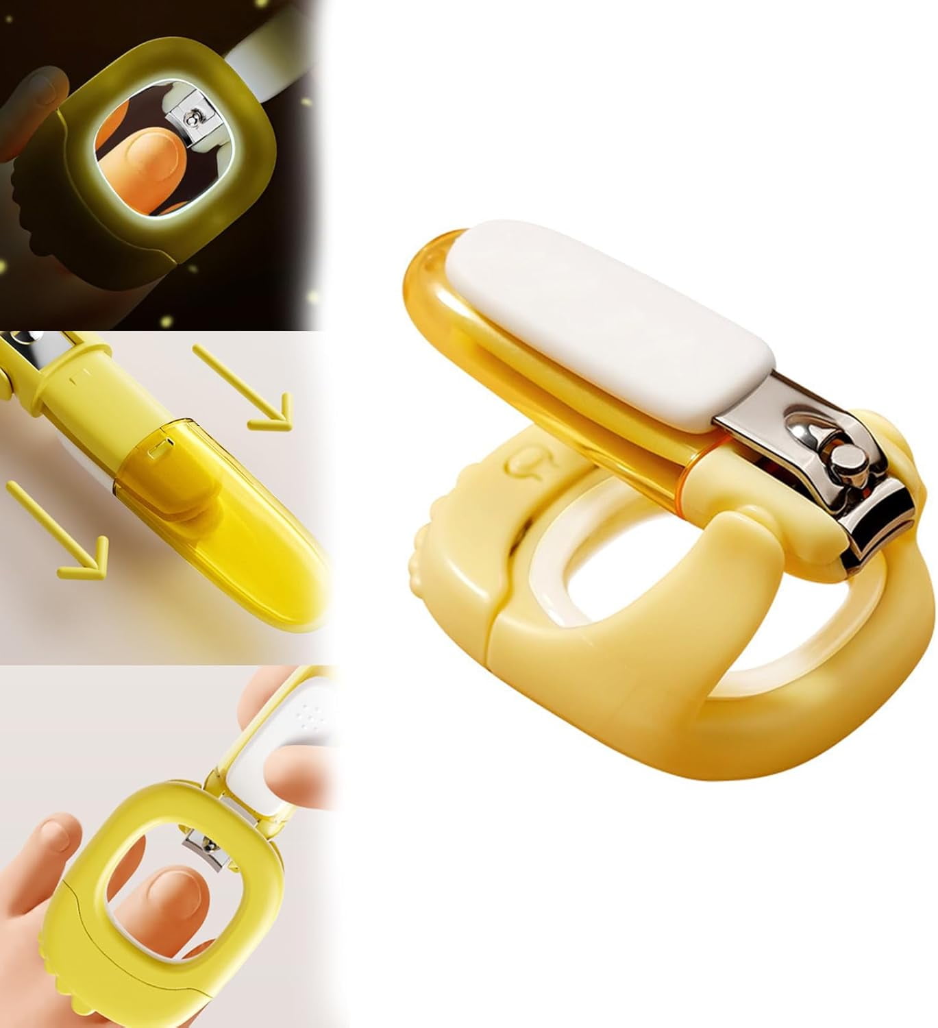 Nail Clipper with Magnifying Glass, Nail Clippers with Fold-Away ...