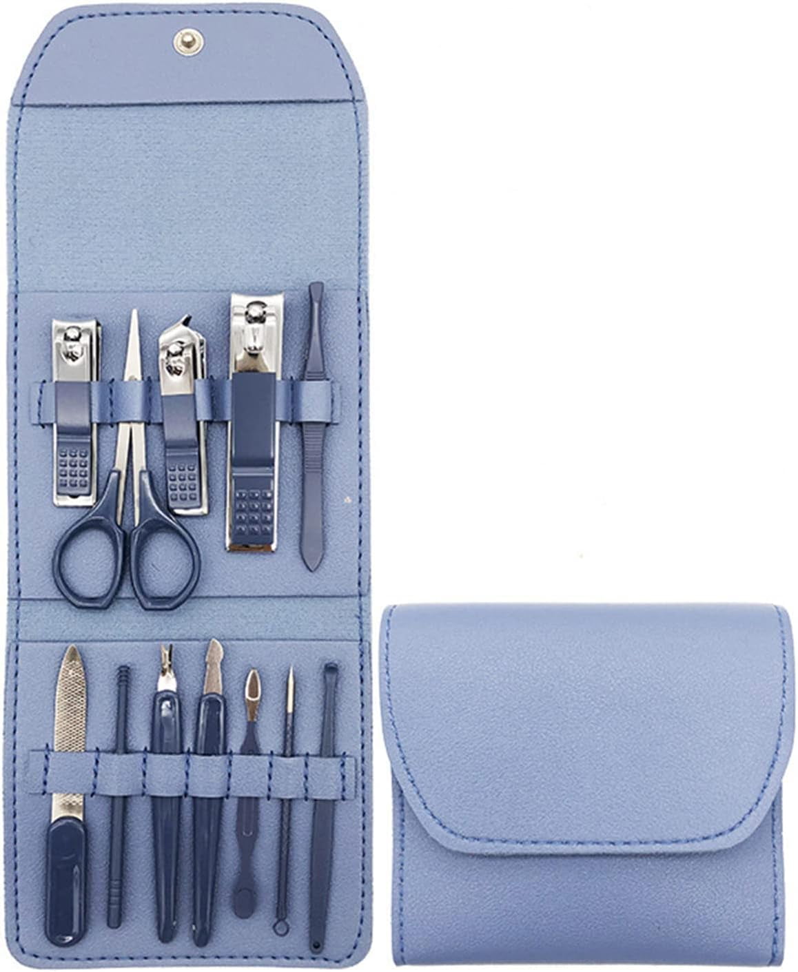 Nail Clipper Set, 12PCS Manicure Set Fingernail Clippers Kit Fashion ...