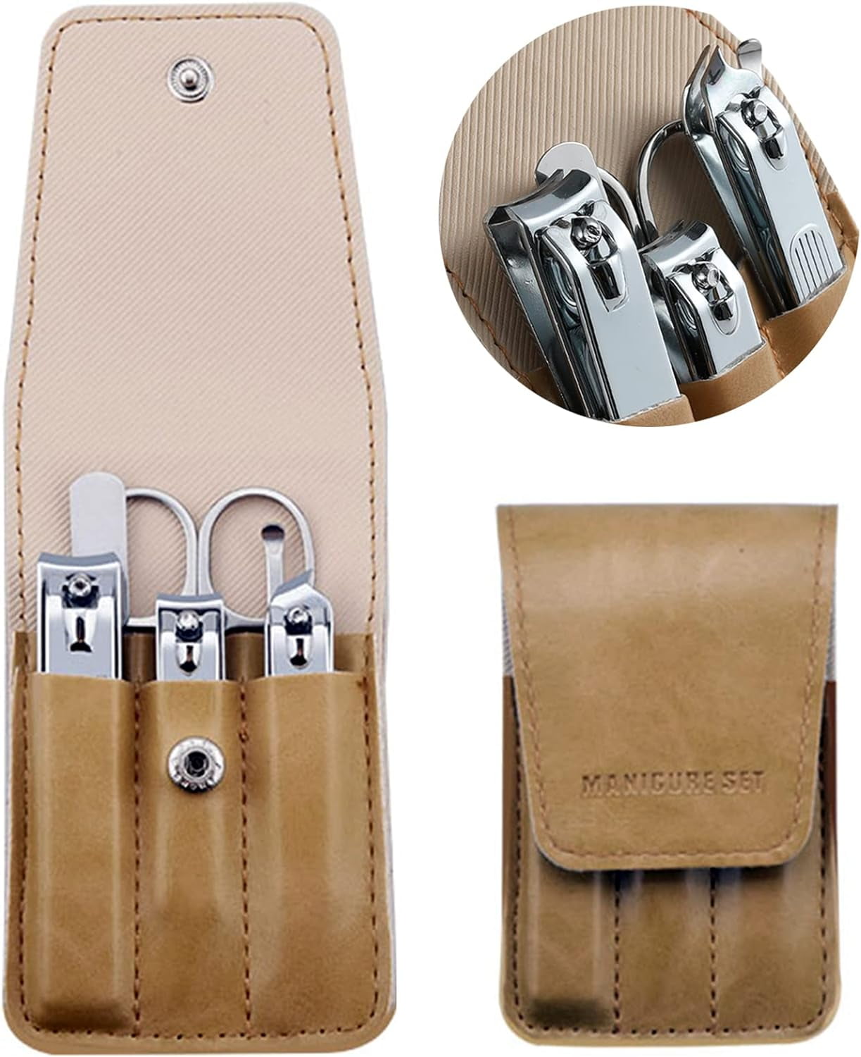 Nail Clipper Set, 6 Pcs Toenail Clippers, Stainless Steel Fingernail ...