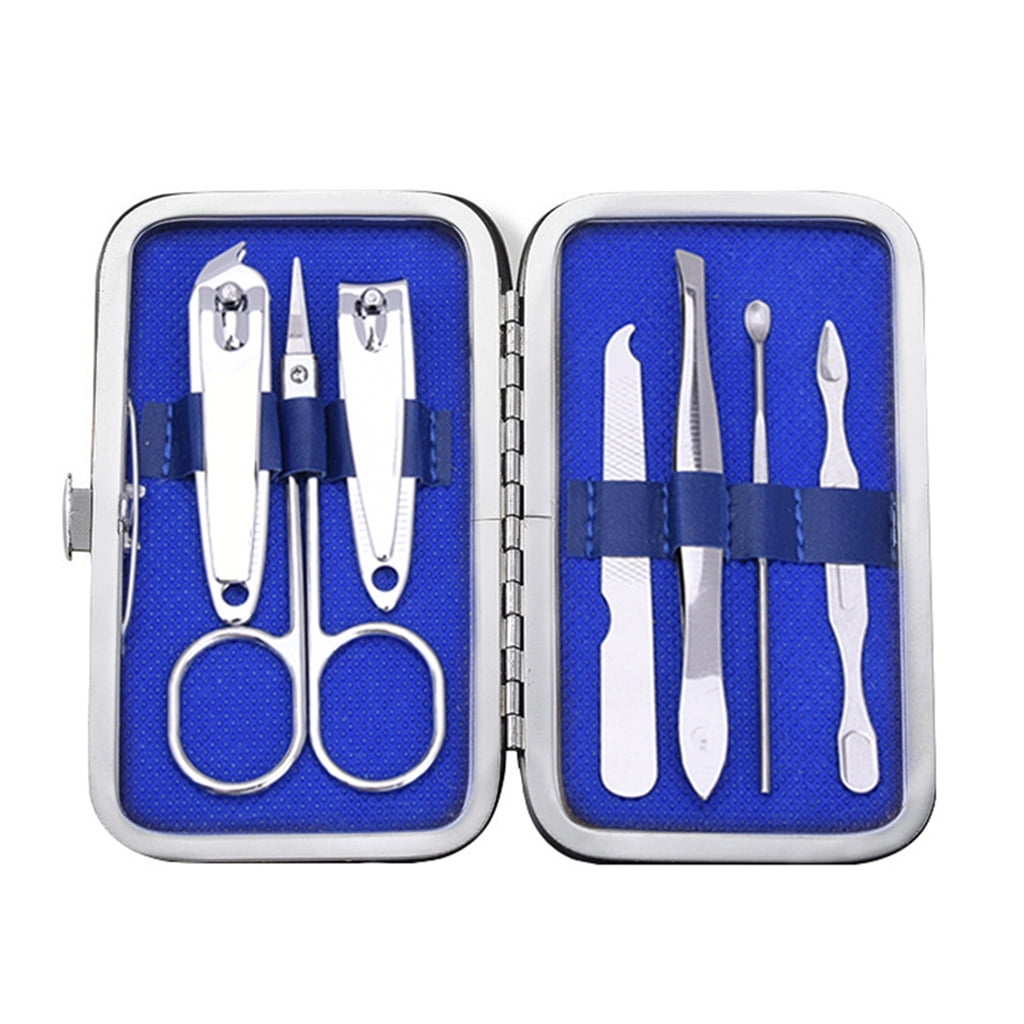 Nail Clipper Set 7Pcs Manicure Tool Carbon Steel Professional Pedicure ...