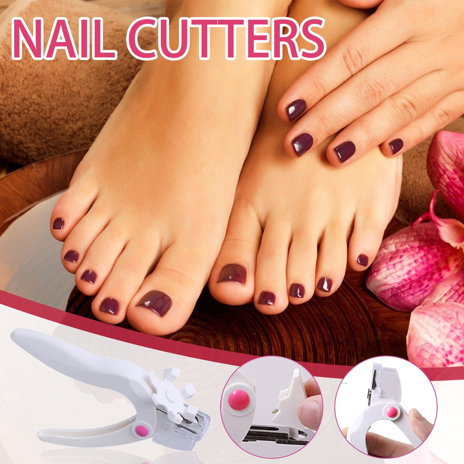 Nail Clipper Stainless Steel for Acrylic Fake Nails | Precision ...