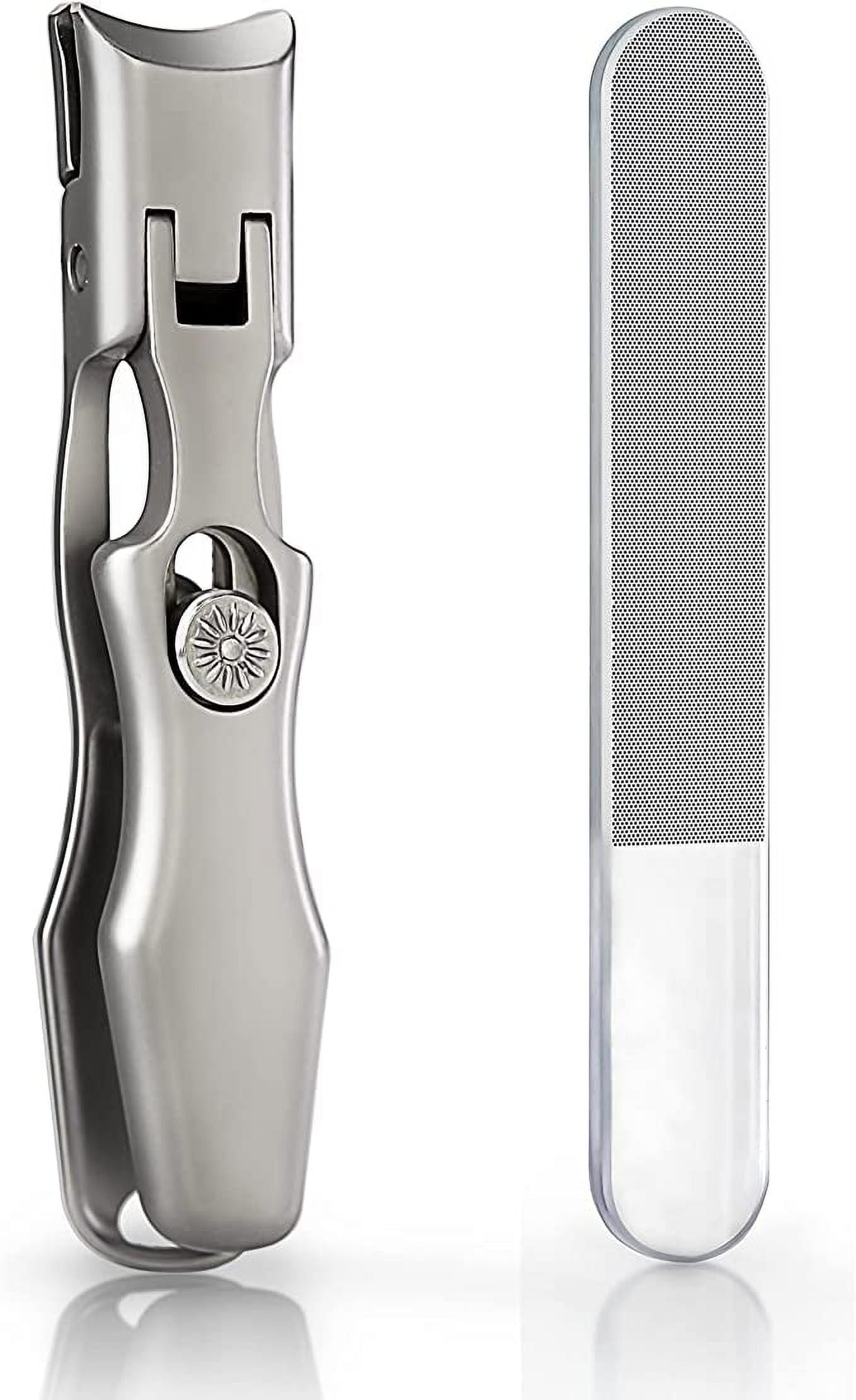 Nail Clipper, Wide Blade Large Nail Cutter, Titanium Plated, Extra ...