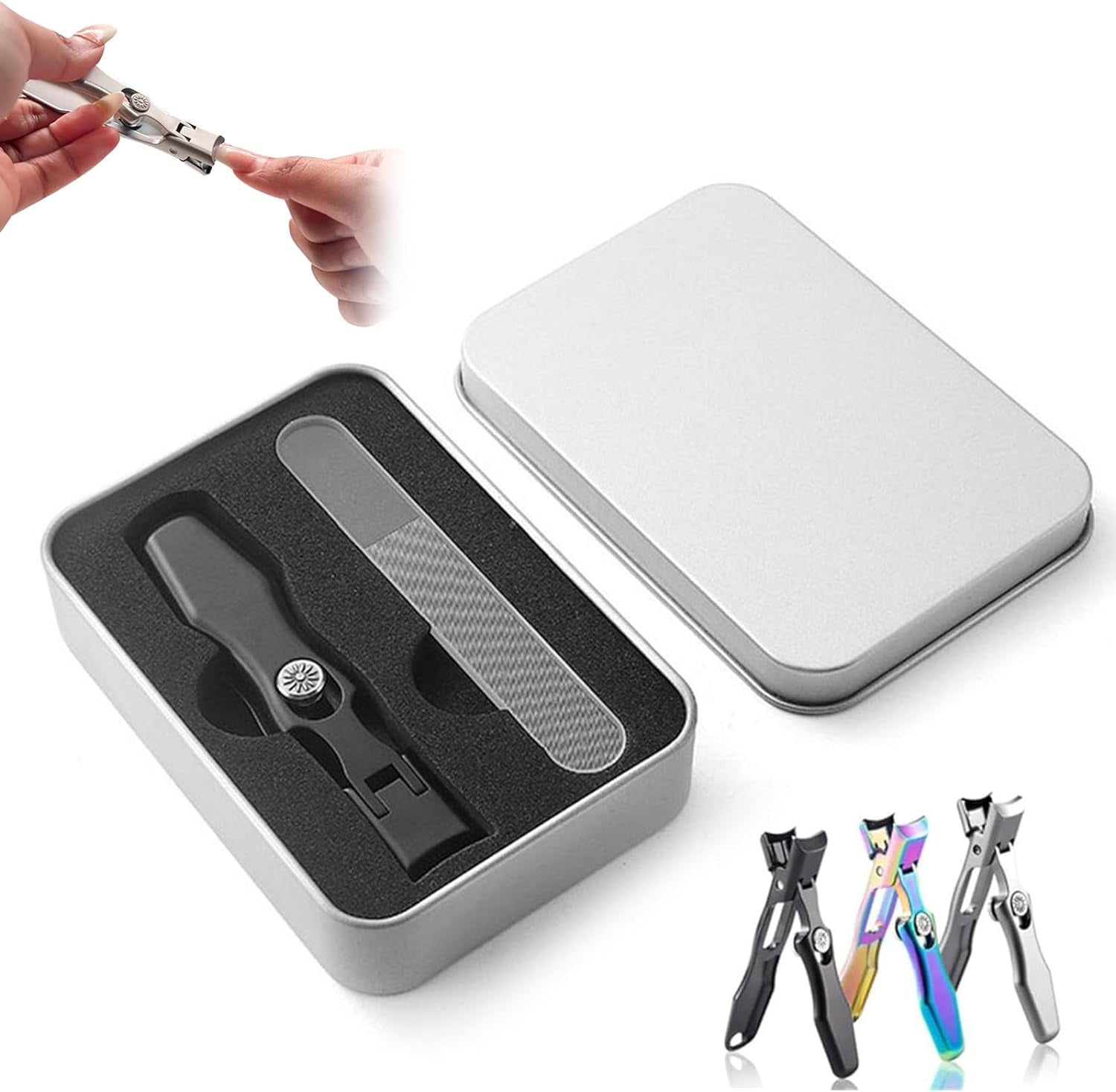 Nail Clippers, Nail Clipper with Catcher, 2024 New ltra Sharp Stainless ...