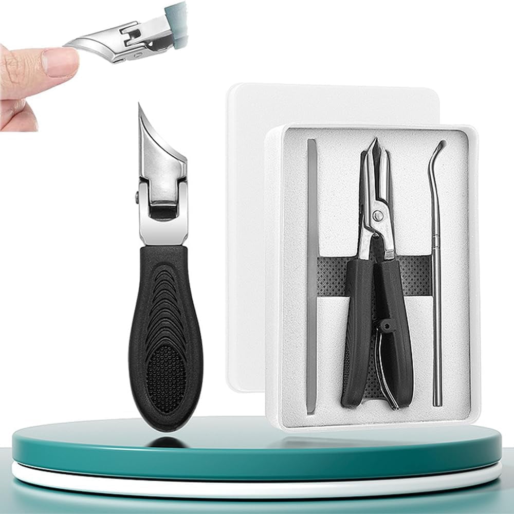 Nail Clippers, Eagle Beak Angled Nail Clippers 3-Piece Set, Heavy Duty ...
