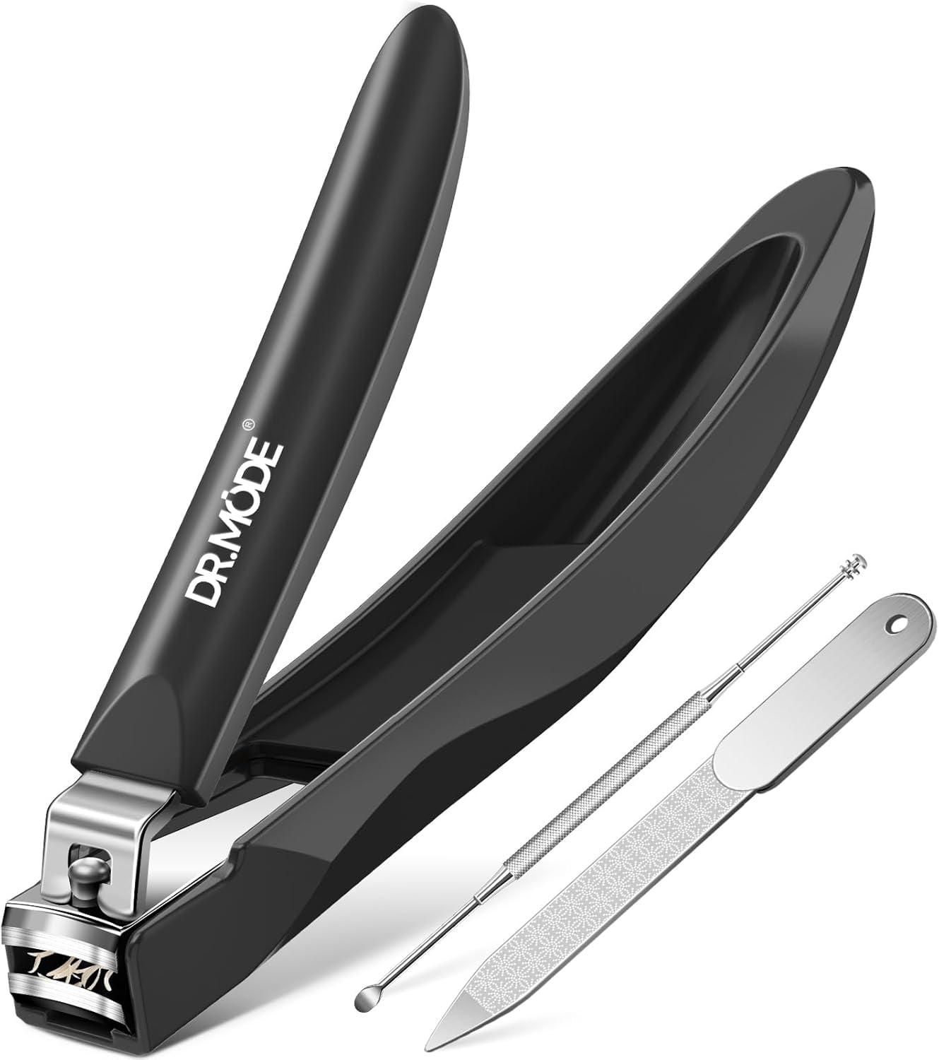 Nail Clippers for Men with Catcher, Anti Splash Self-Collecting Finger ...