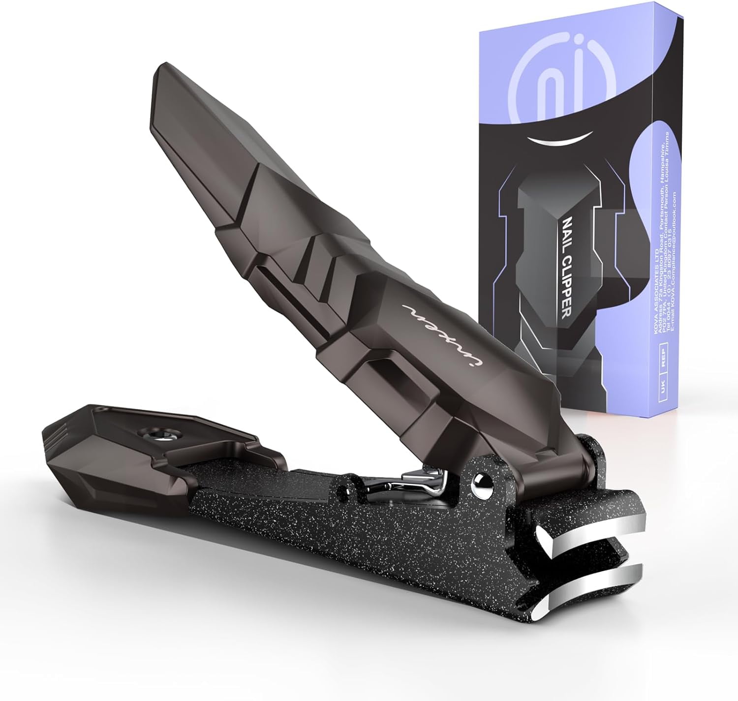 Nail Clippers for Men with Catcher, Small Nail Clippers for Fingernail ...