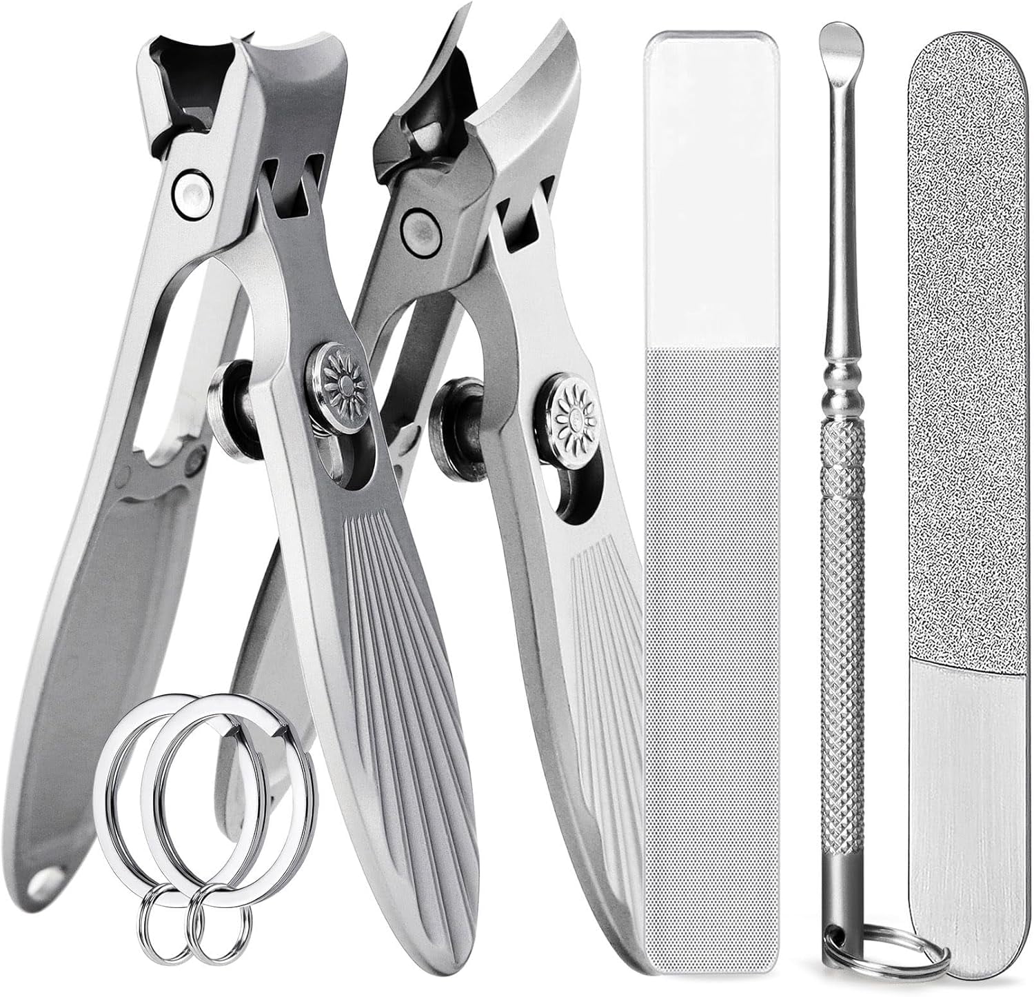 Nail Clippers for Men Curved and Slanted Nail Clippers Set Toenail ...